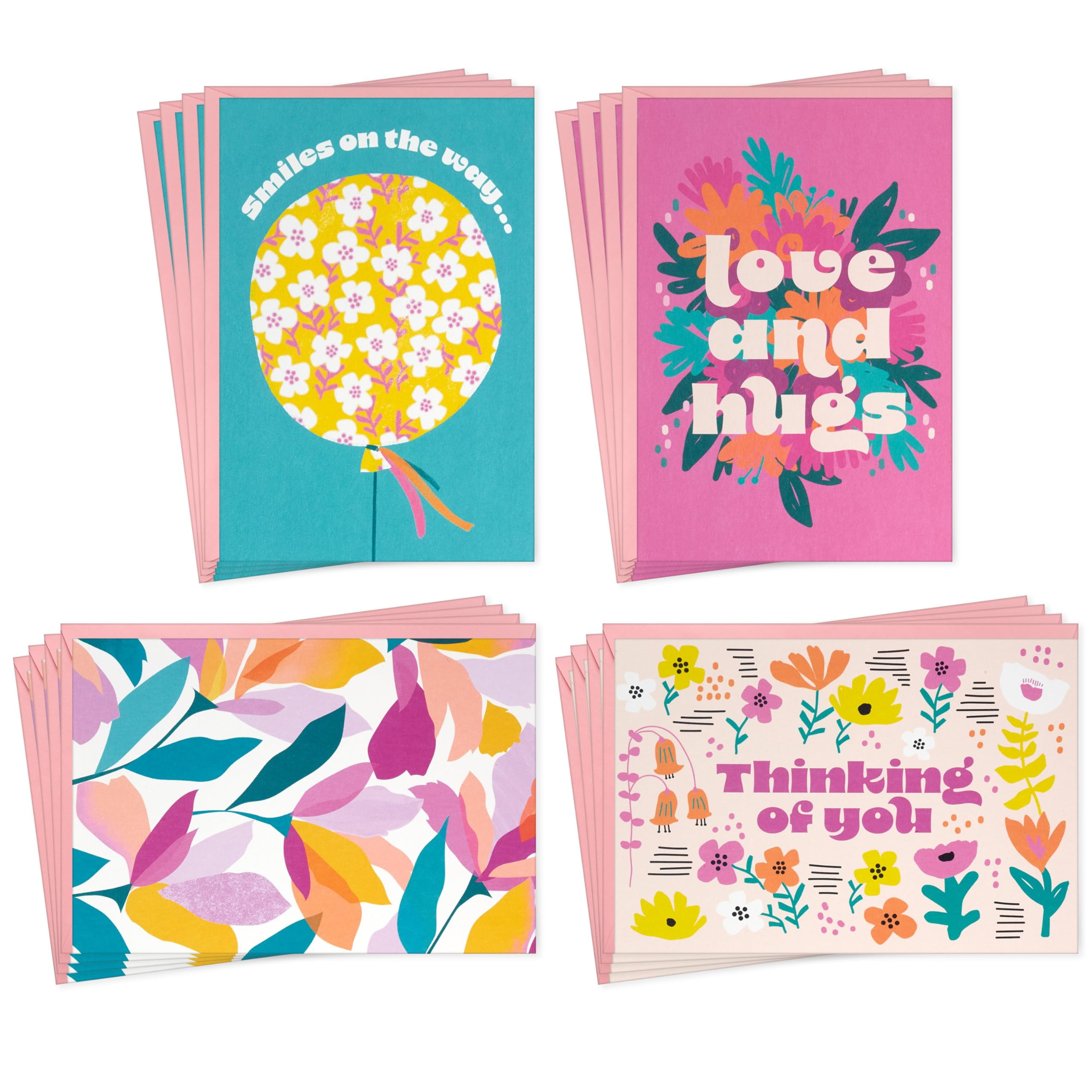 Hallmark Get Well and Thinking of You Card Assortment (16 Cards with ...