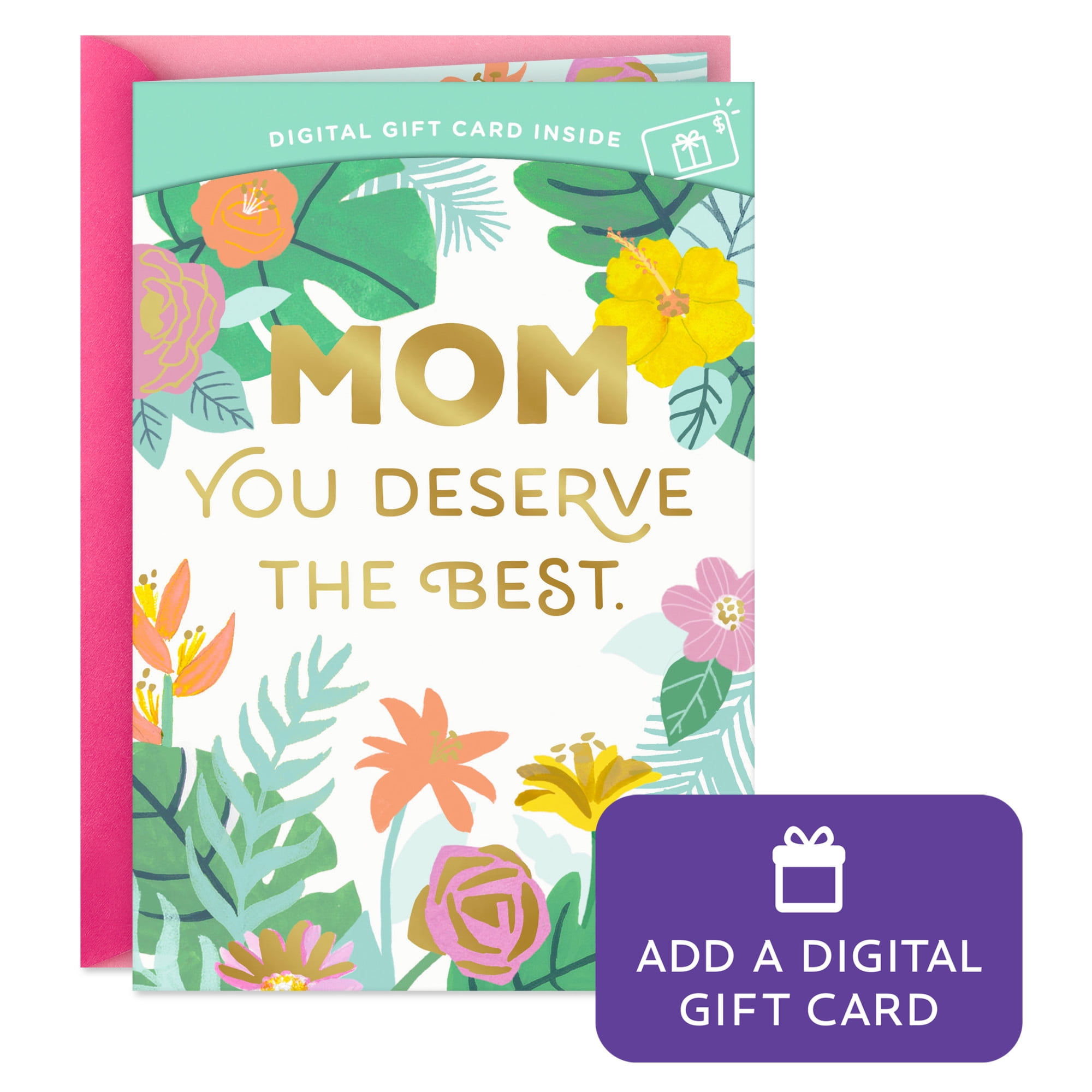 Hallmark Gift Card Greeting Mother's Day Card for Mom (You Deserve the ...