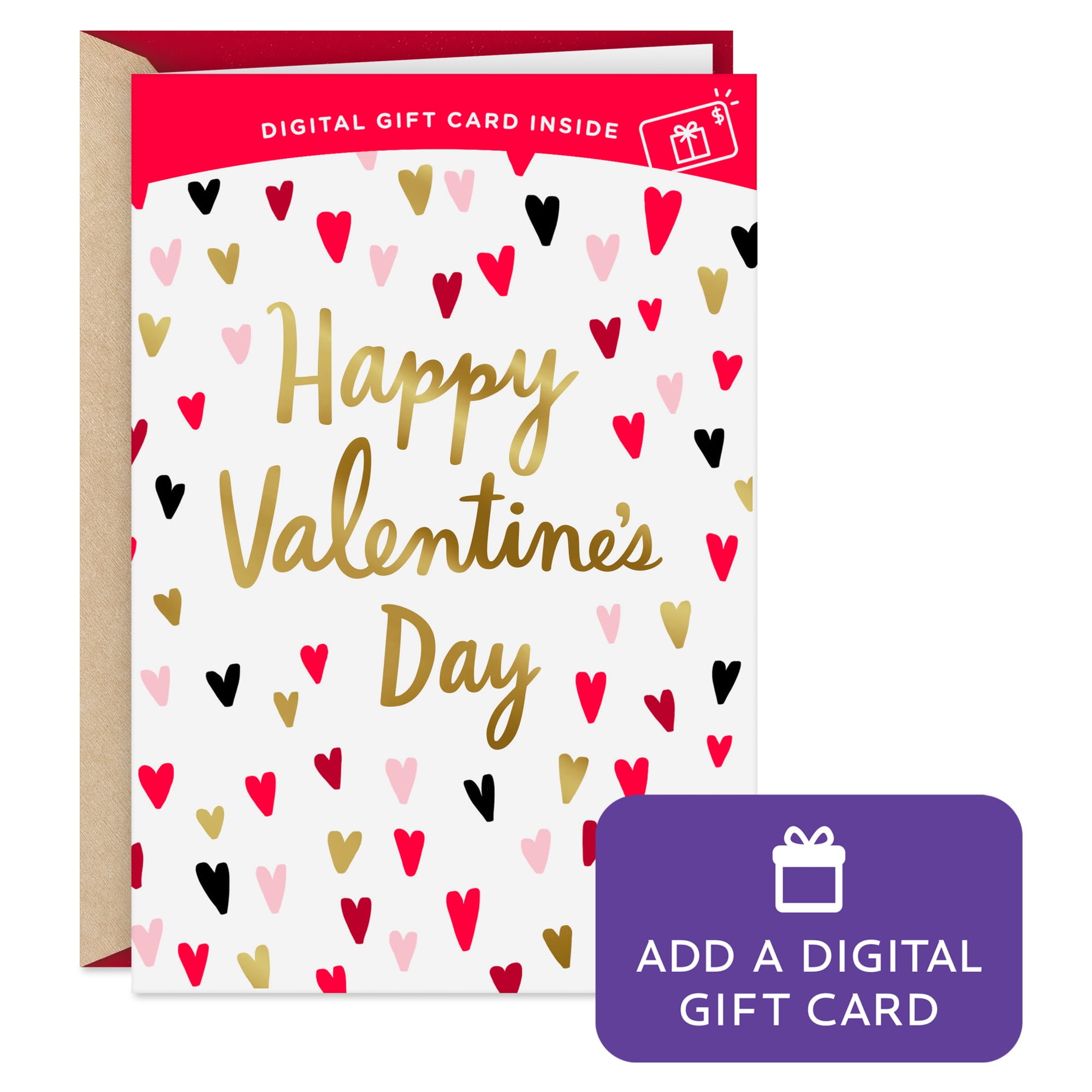 Hallmark Gift Card Greeting Valentine's Day Card (Wishing You Happiness ...
