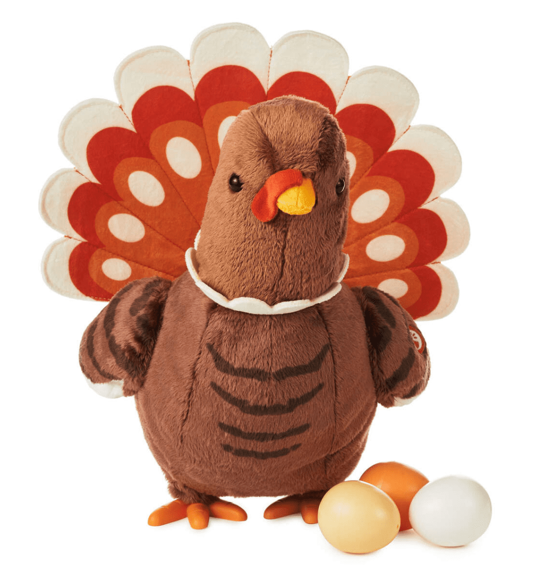 Hallmark Gobblin' Egg-Laying Turkey Plush With Sound and Motion 12" New ...