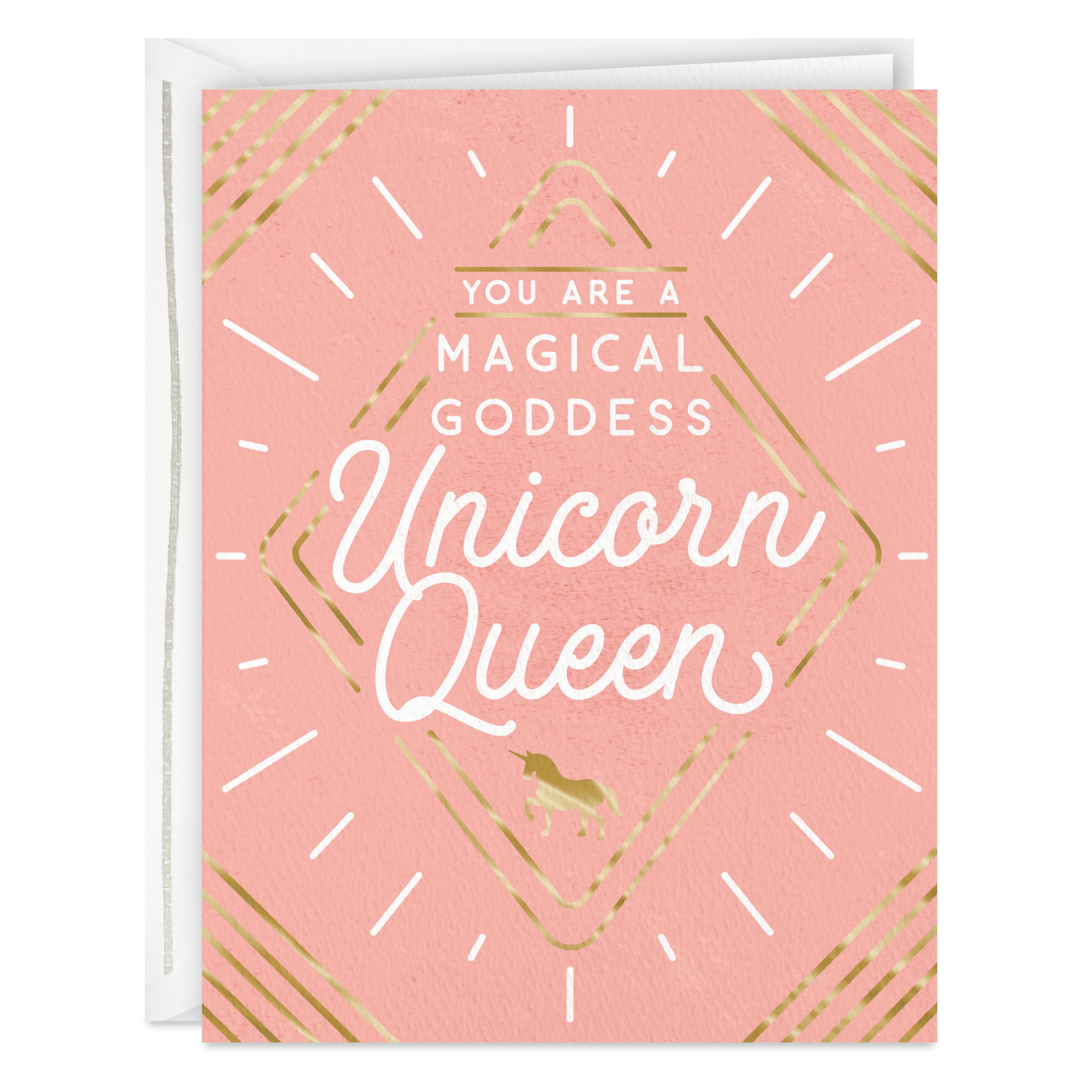 Hallmark Good Mail Encouragement or Birthday Greeting Card (Unicorn ...
