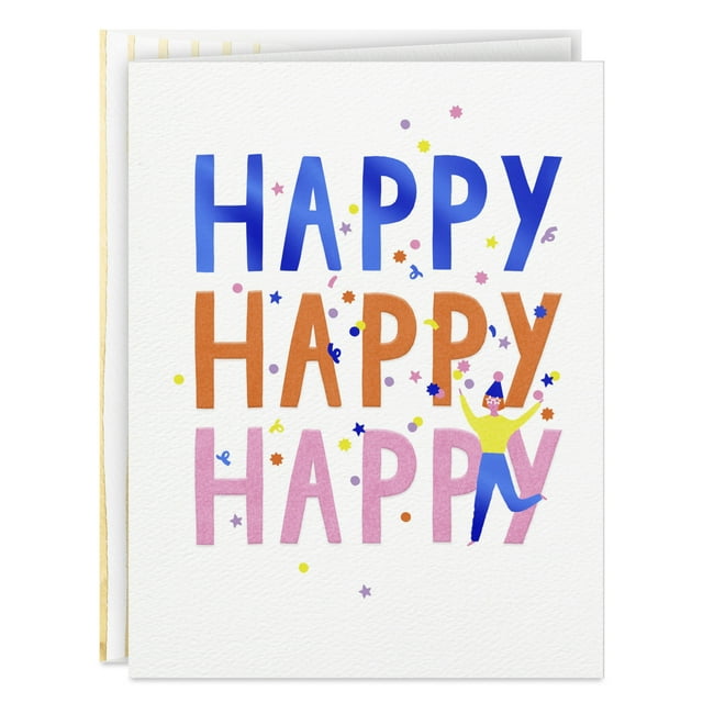 Hallmark Good Mail Birthday Greeting Card (Happy Happy Happy) - Walmart.com