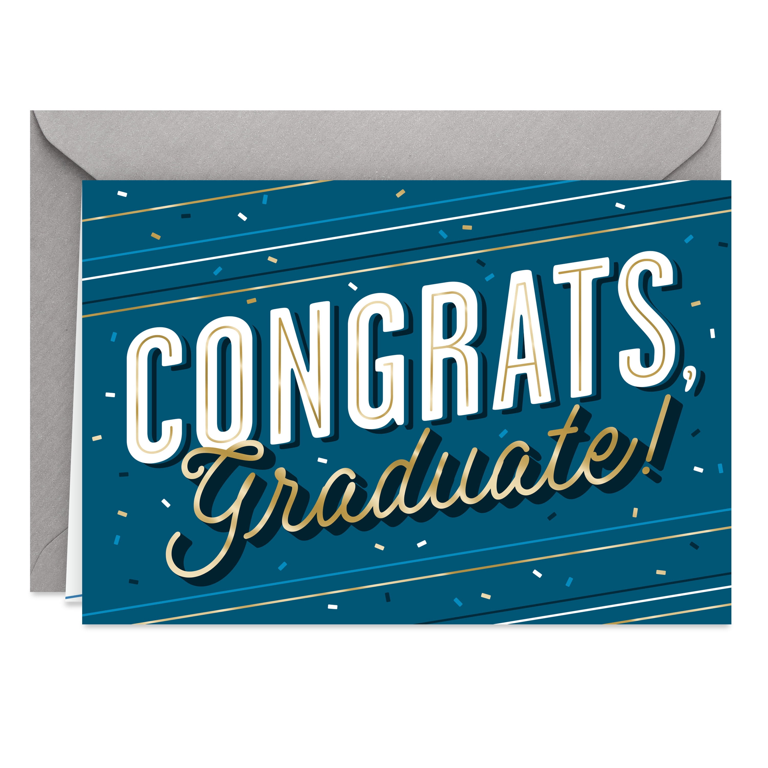 Hallmark Graduation Card, So Proud of You Message, Confetti Design ...