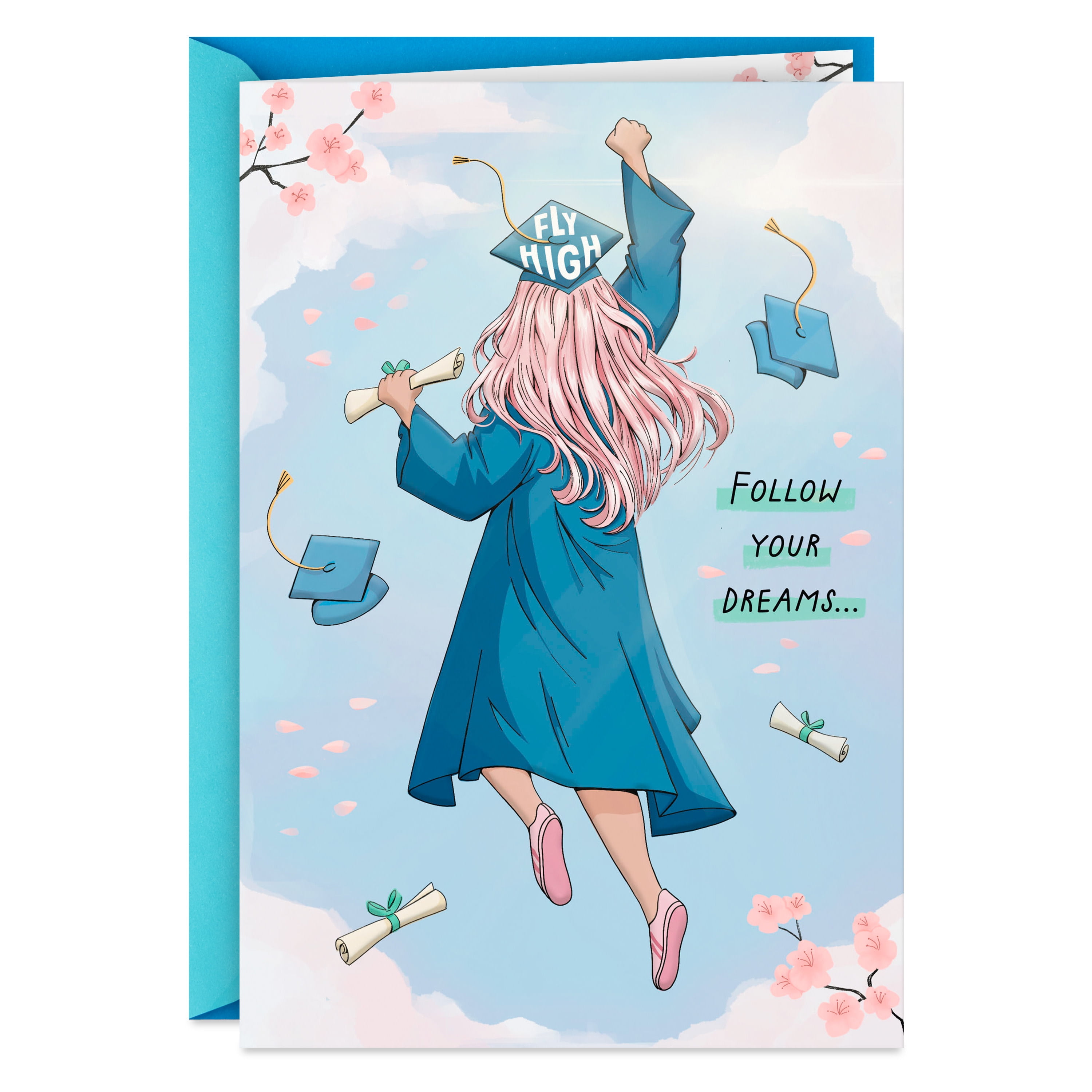 Hallmark Graduation Card for Her (Follow Your Dreams to a New Horizon ...