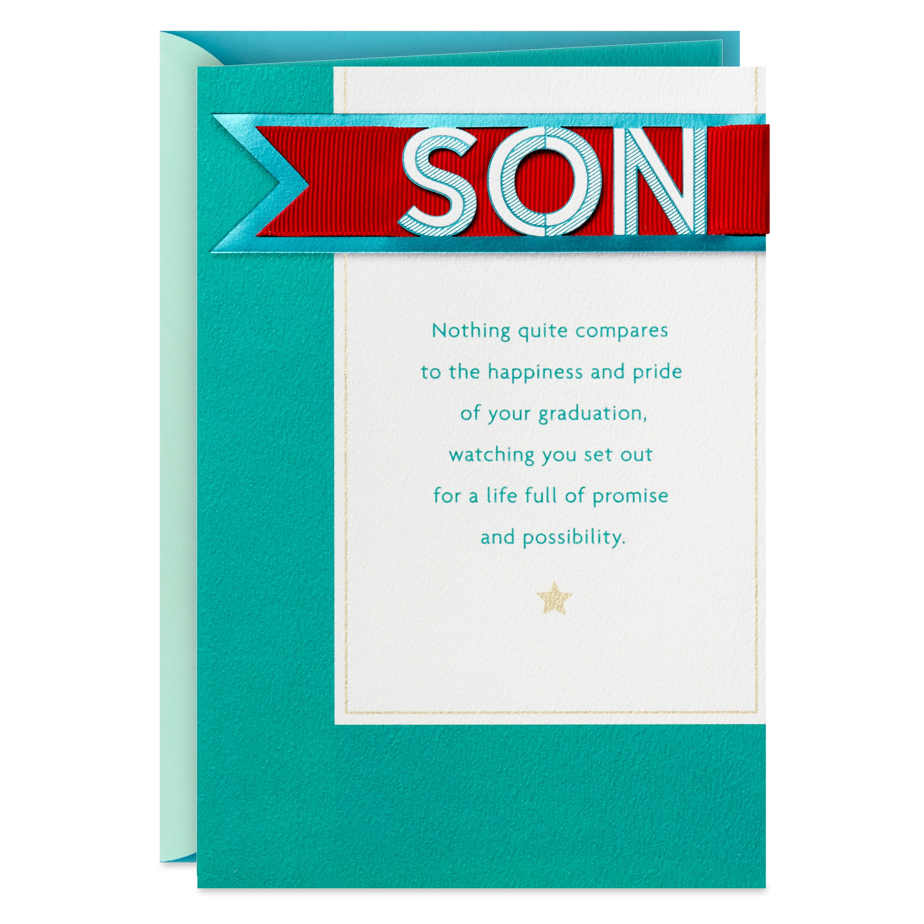 Hallmark Graduation Greeting Card for Son (Happiness and Pride ...