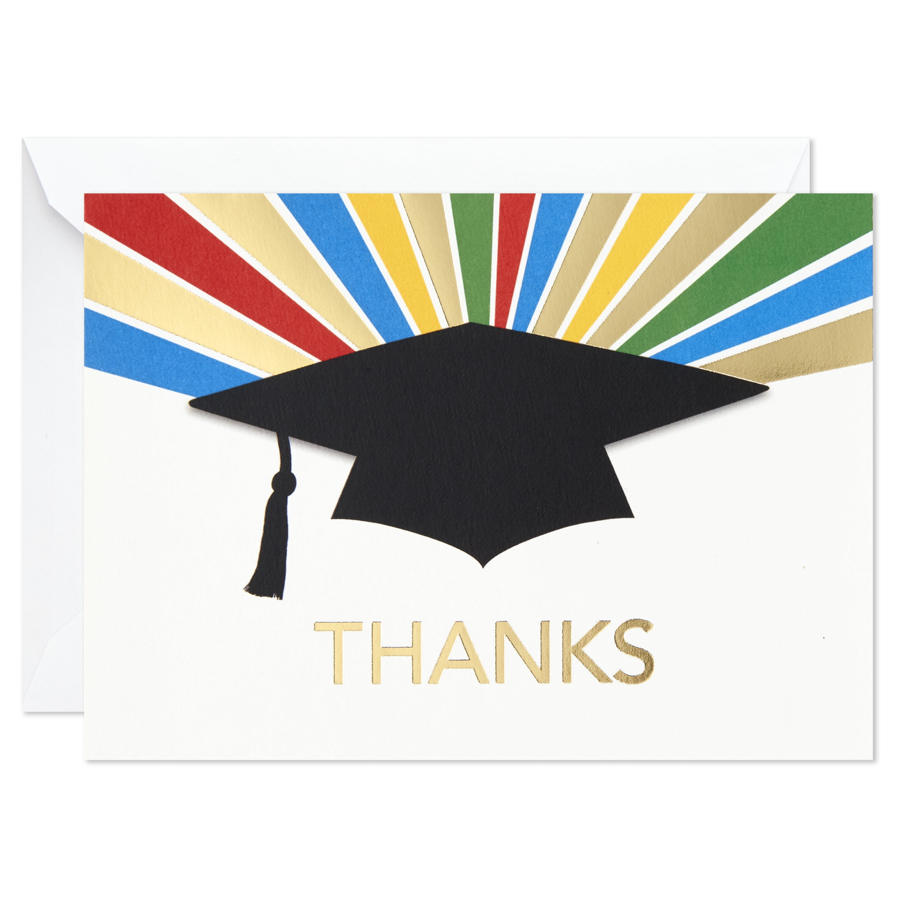 Hallmark Graduation Thank You Cards, Rainbow Graduation Cap (20 Thank ...