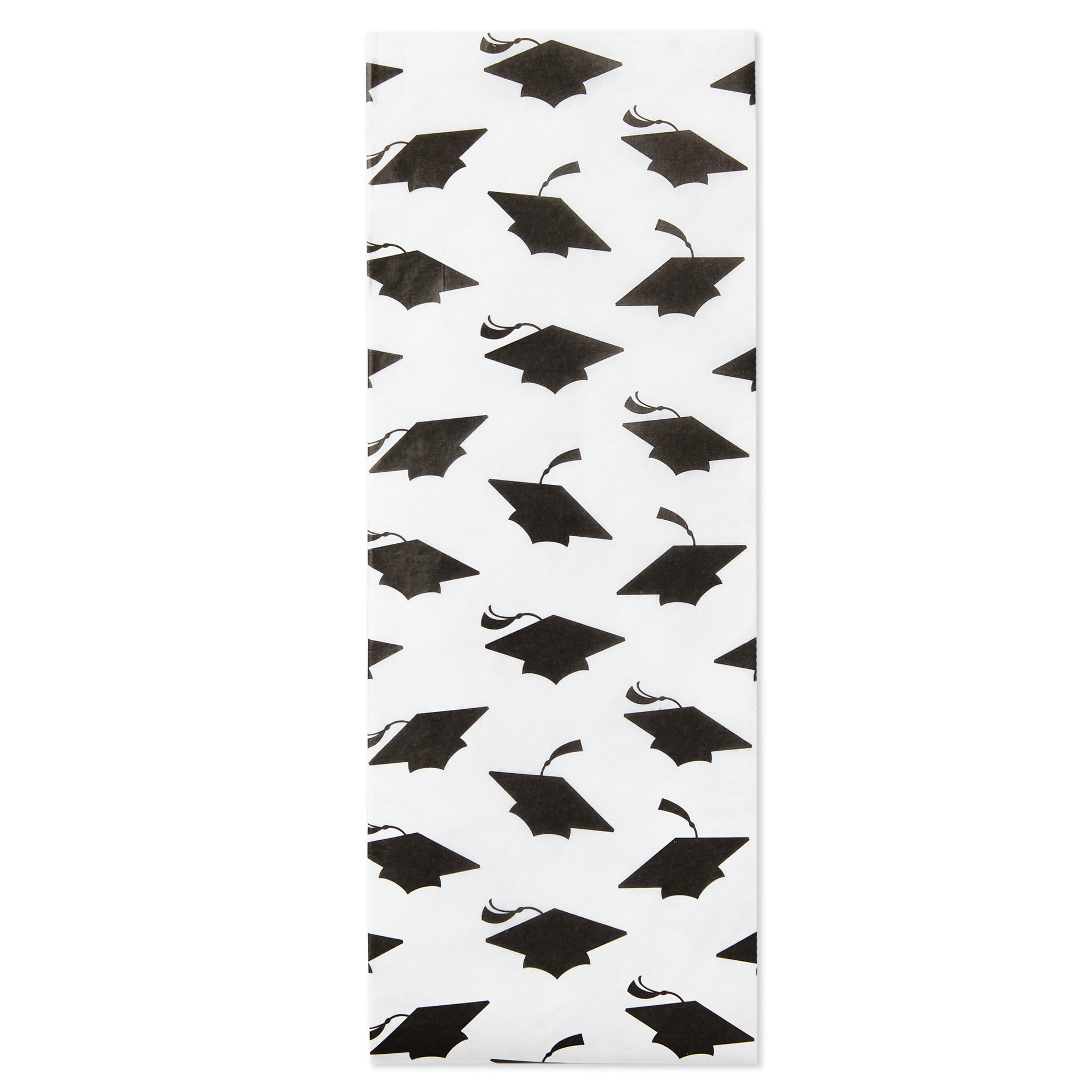 Hallmark Graduation Tissue Paper (Black Mortarboards), 6 sheets ...