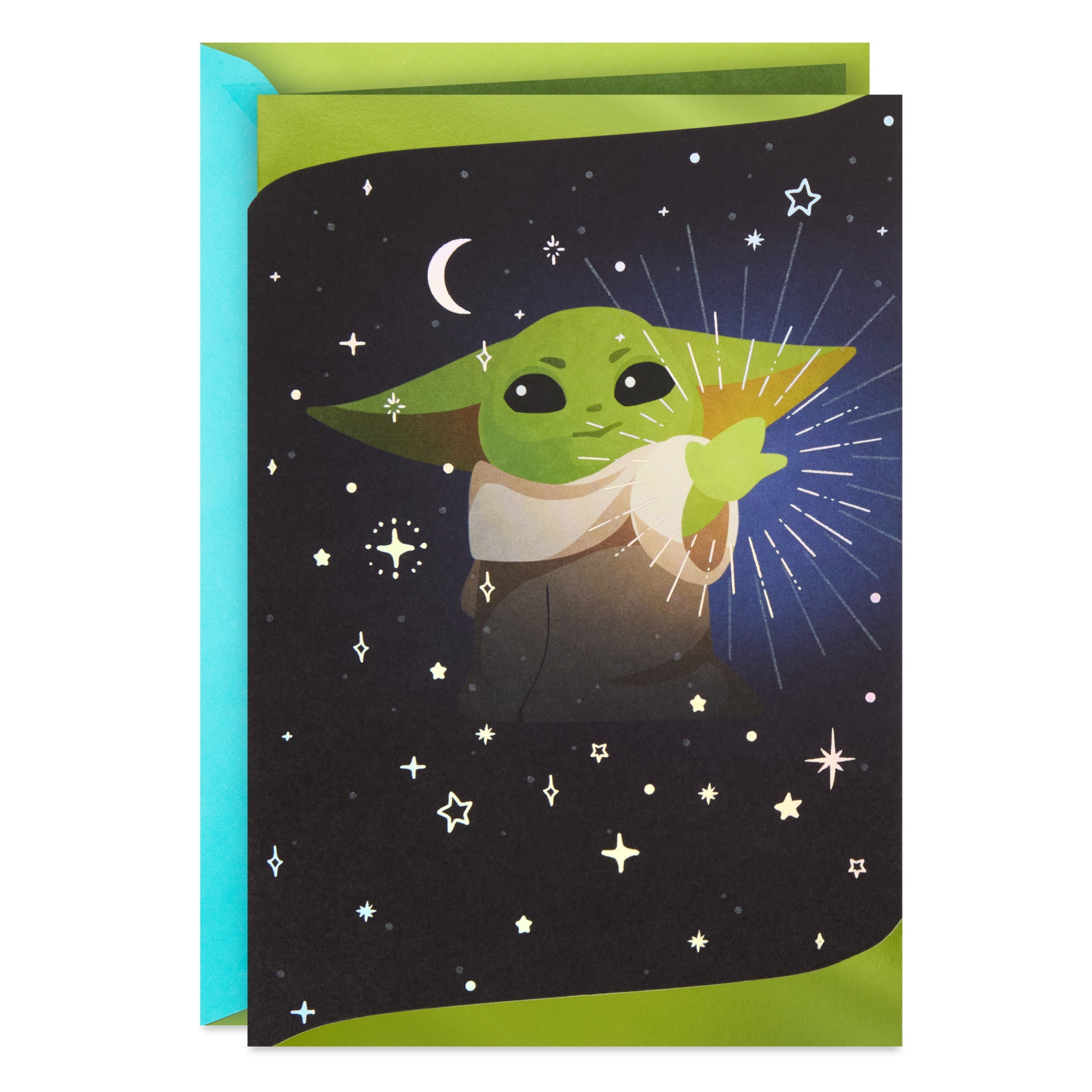 Hallmark Star Wars: The Mandalorian Birthday Card (Grogu Amazing Life ...