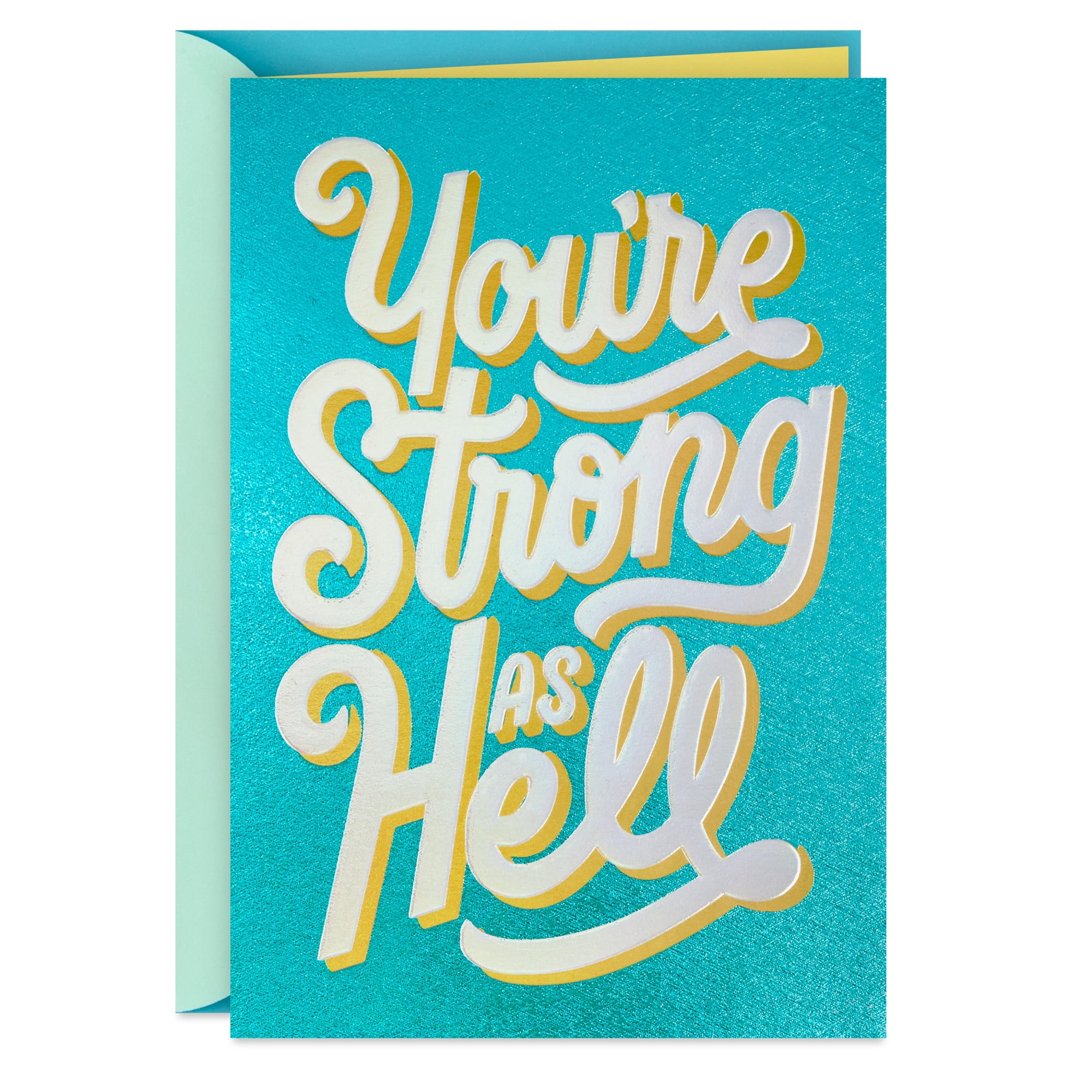 Hallmark Encouragement Card (You're Strong as Hell) - Walmart.com