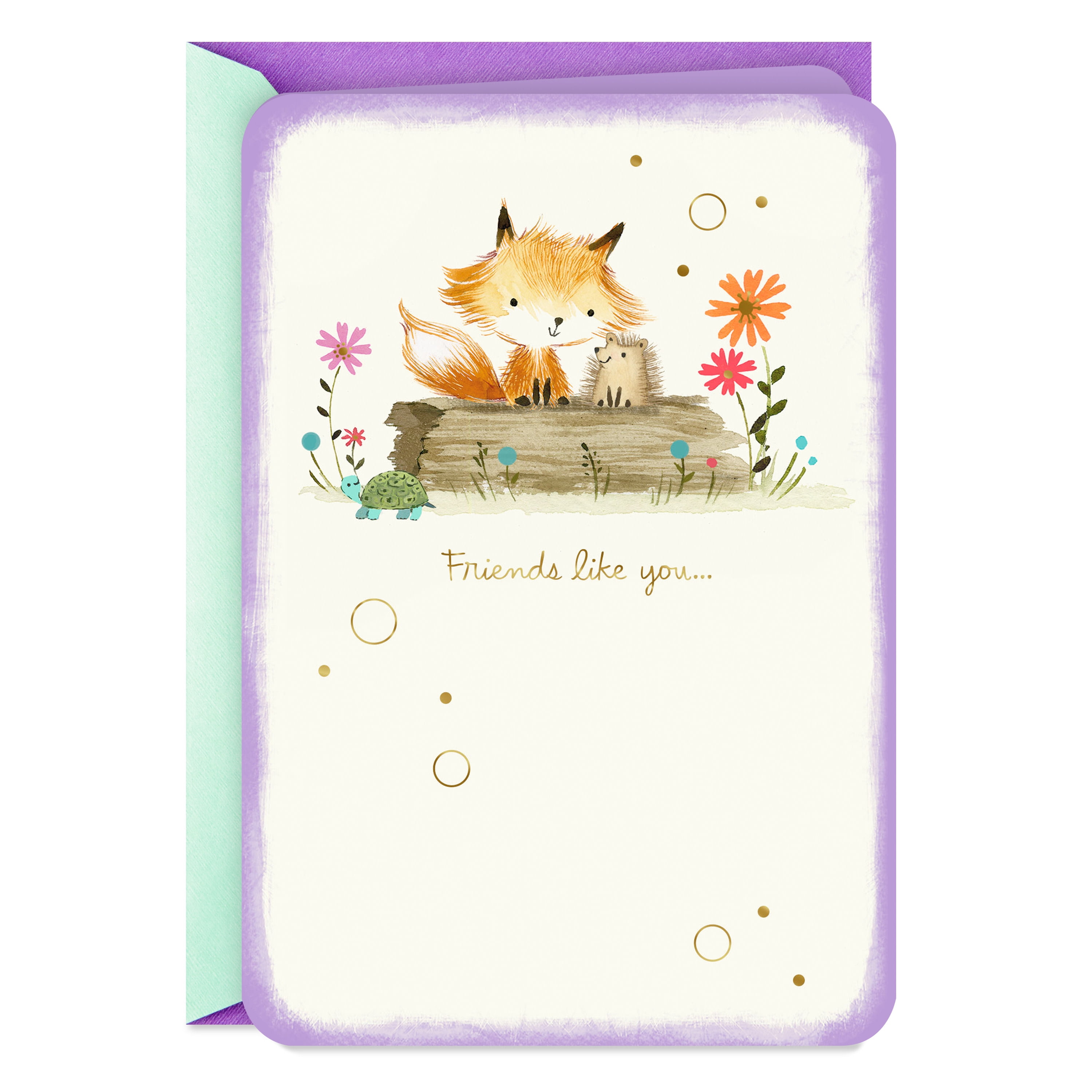 Hallmark Just Because Friendship Card (Fox and Hedgehog) - Walmart.com