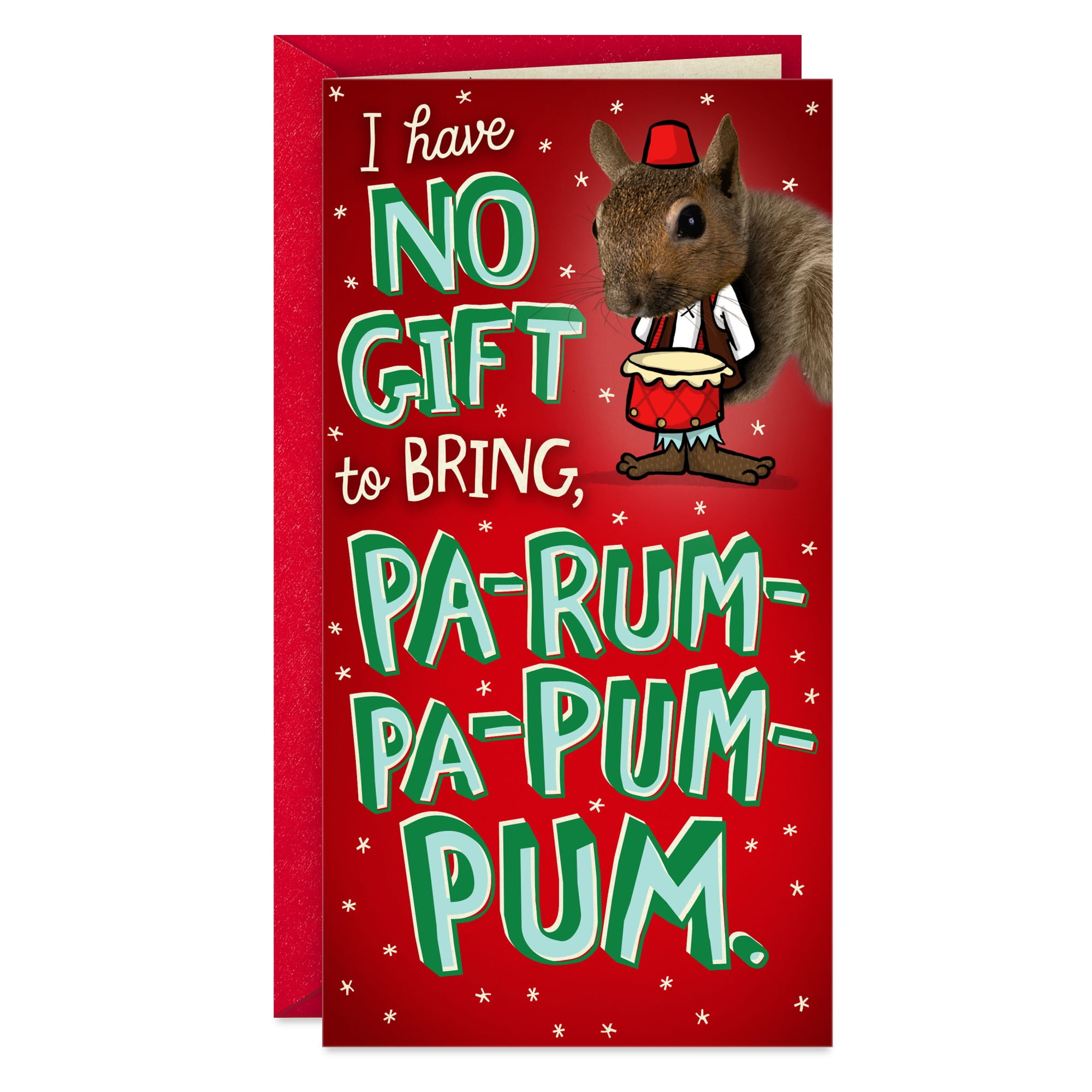 Hallmark Funny Pop-Up Money-Holder Christmas Card (No Gift to Bring Pa ...