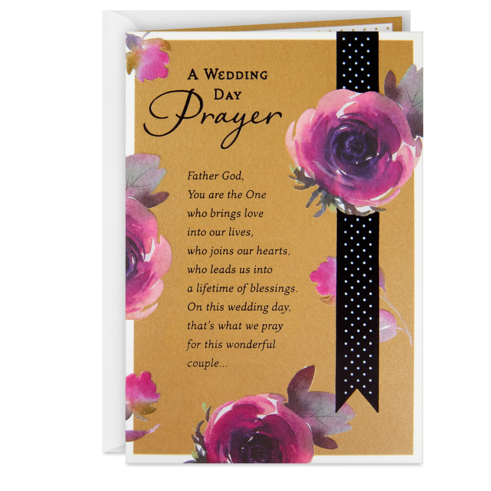 DaySpring Religious Wedding Card (A Wedding Day Prayer) - Walmart.com
