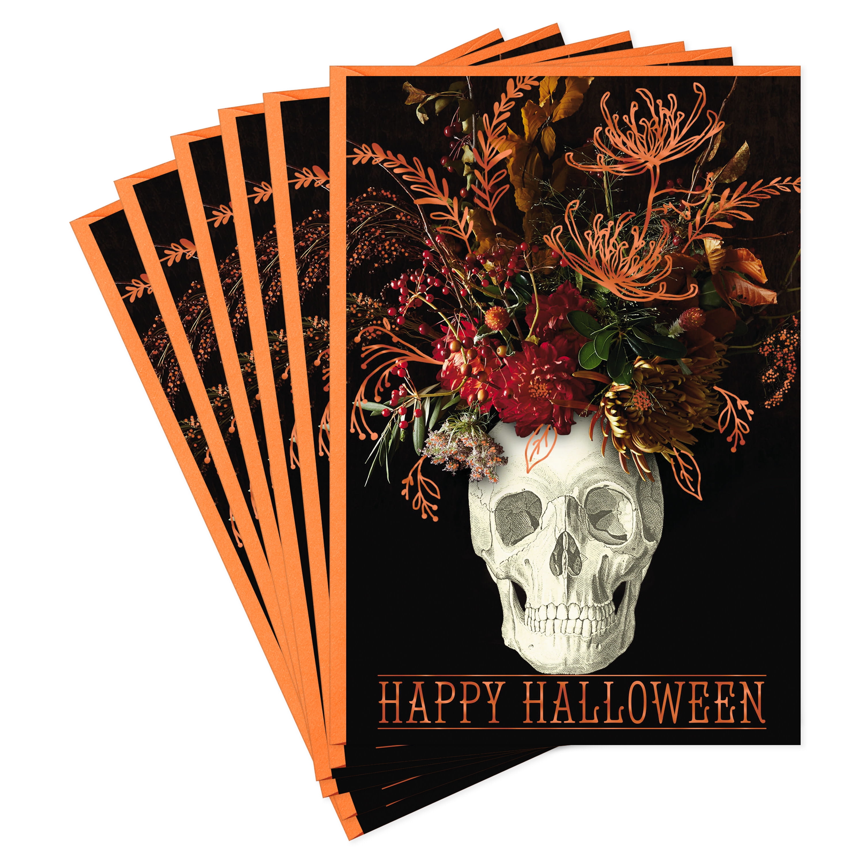 Hallmark Halloween Greeting Cards, Wonderfully Spooky Skull with ...