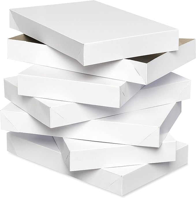 Hallmark Inspirations - 10 Count - White Medium Gift Boxes 14.2" x 9.5 ...
