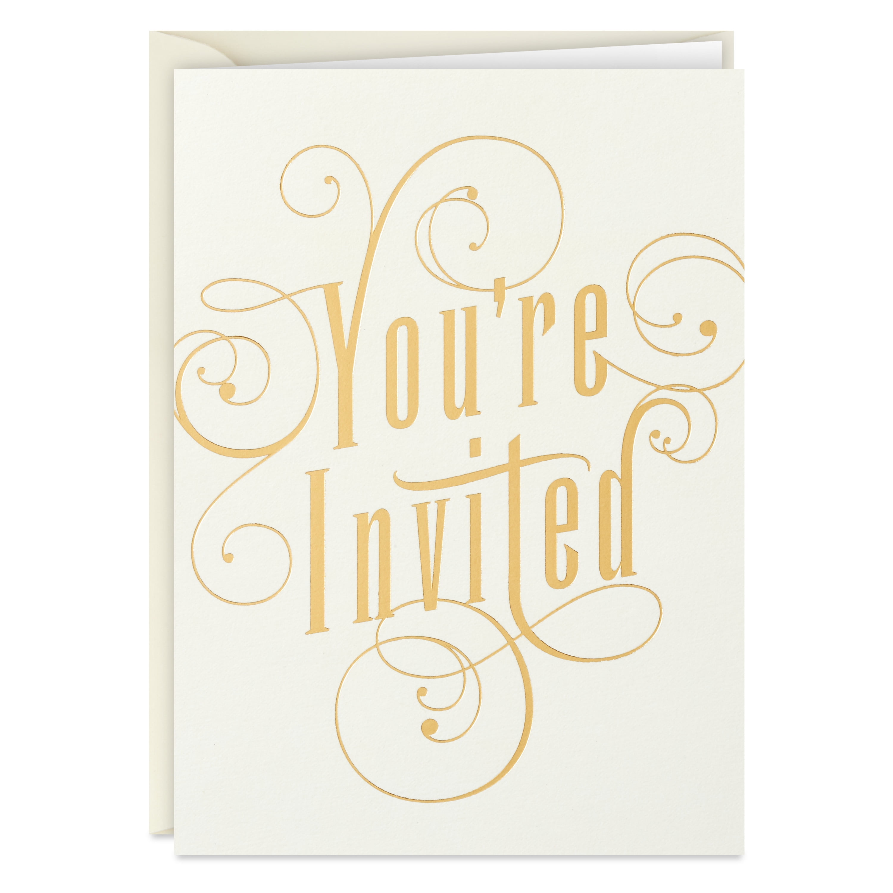 Hallmark Invitation Gold Script - Walmart.com