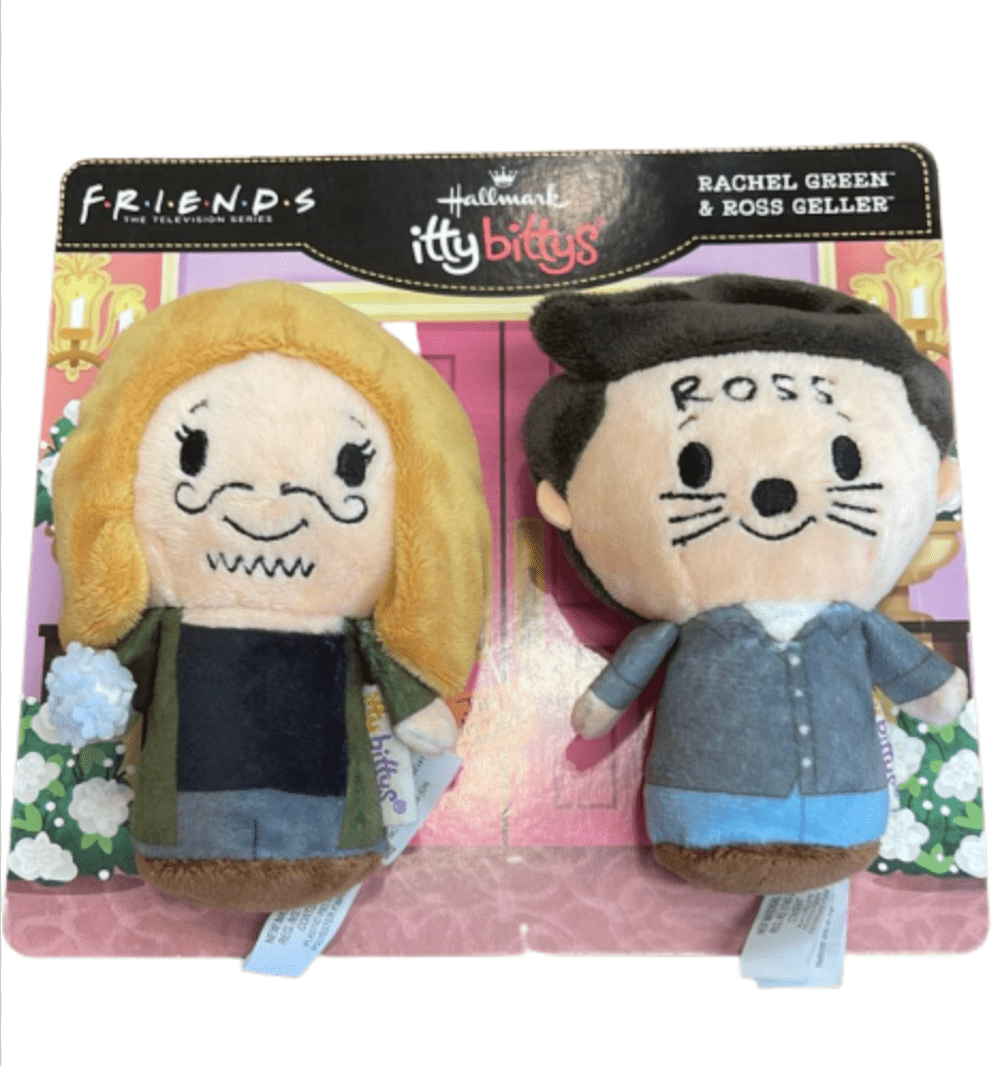Hallmark Itty Bittys Friends Rachel Green Ross Geller Set of 2 Plush ...