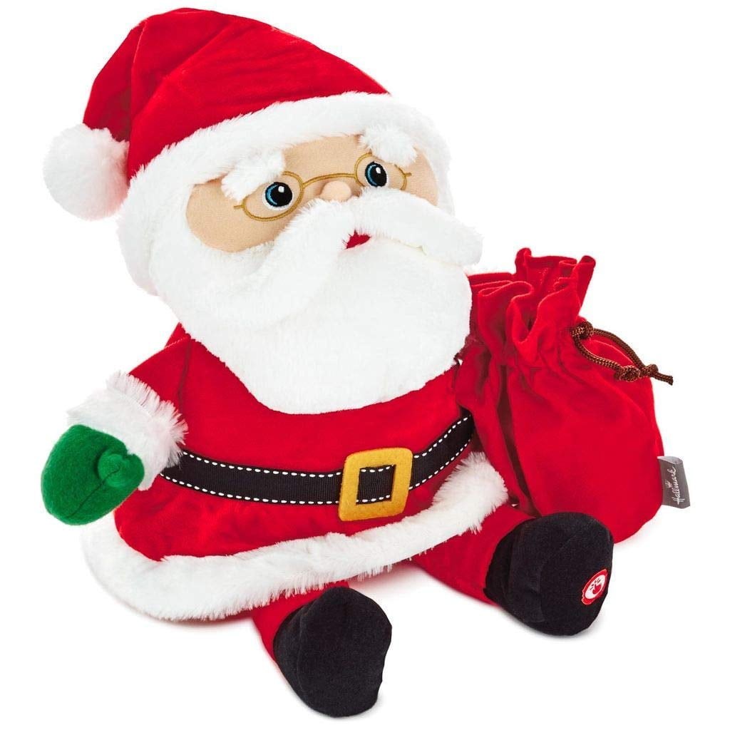 Hallmark Jolly Ho-Ho-Holidays Santa Stuffed Doll with Sound - Walmart ...
