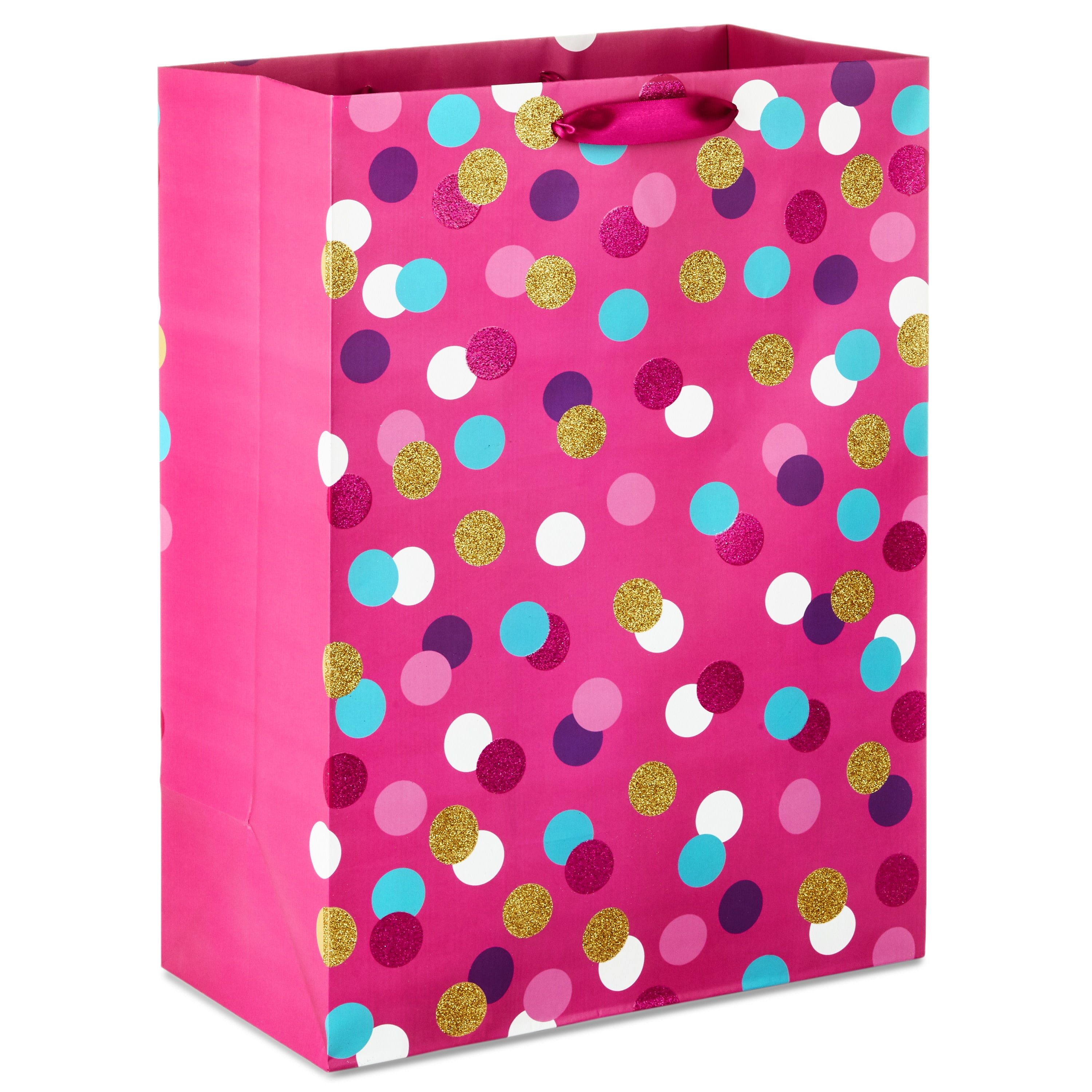 Hallmark Jumbo Gift Bag (Pink with Colorful Dots) - Walmart.com