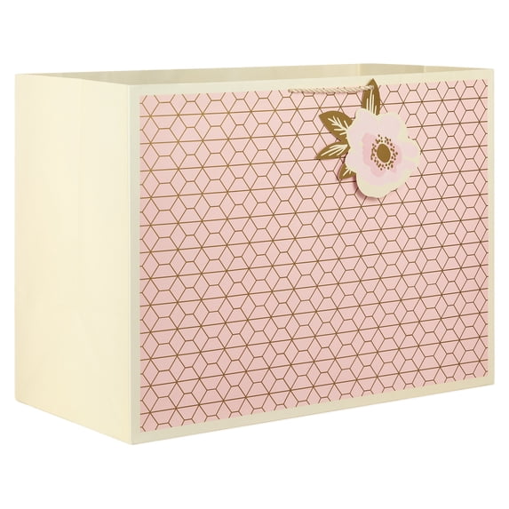 Hallmark Jumbo Horizontal Gift Bag (Pink Geometric) - Walmart.com