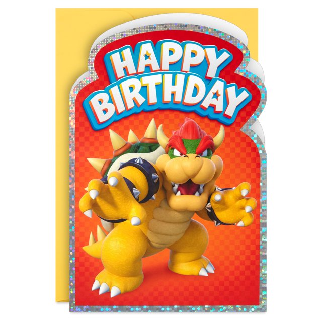 Hallmark Jumbo Nintendo Super Mario Birthday Greeting Card for Kids ...