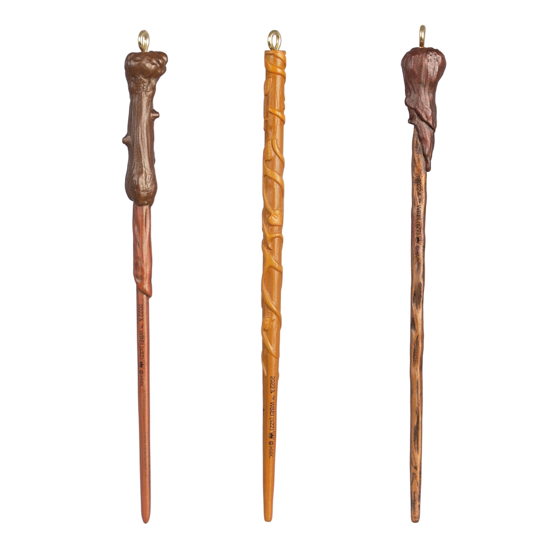 Hallmark 2022 Harry Potter Wizarding Wands, Set of 3 Metal Xmas Tree ...
