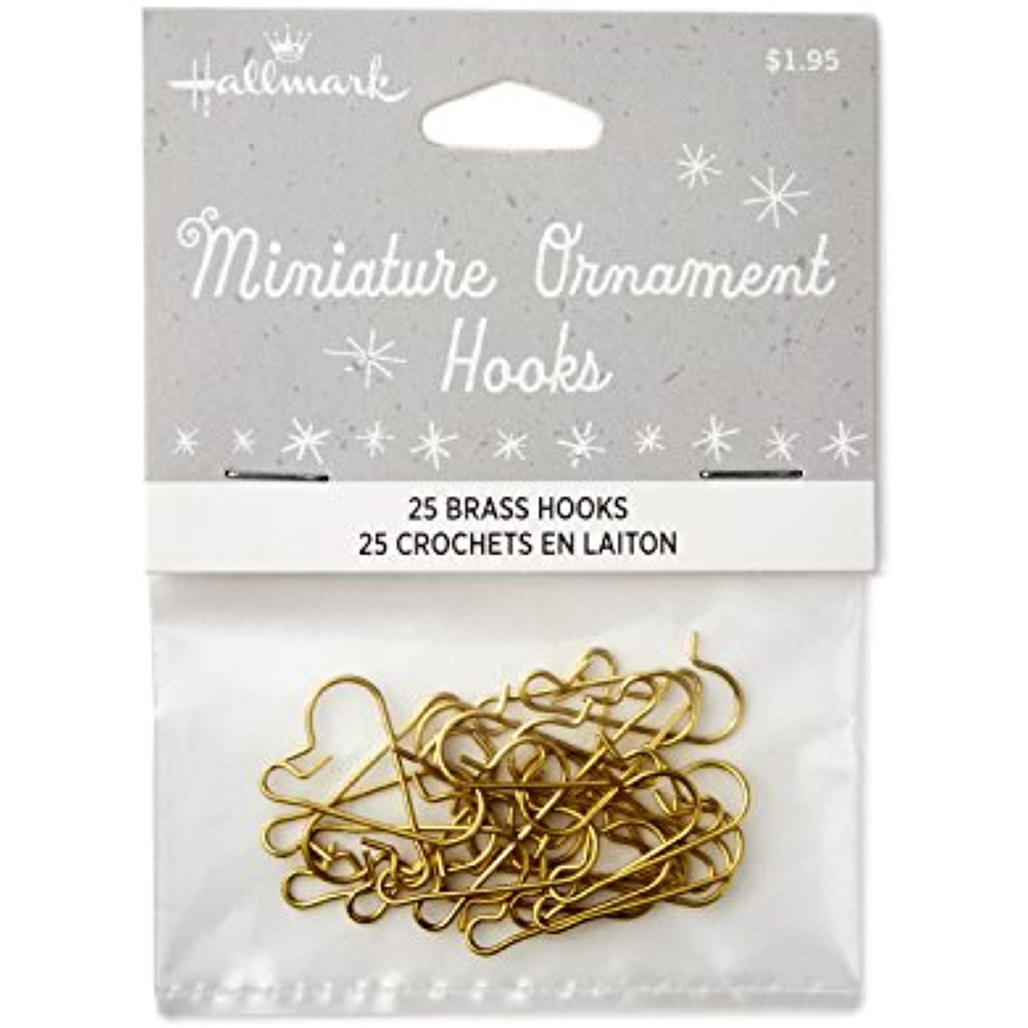 Hallmark Keepsake Miniature Christmas Ornament Hooks, Pack of 25 ...
