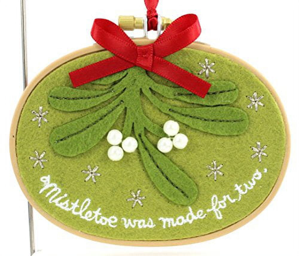 Hallmark Keepsake Ornament Together Under The Mistletoe Felt 2015 ...