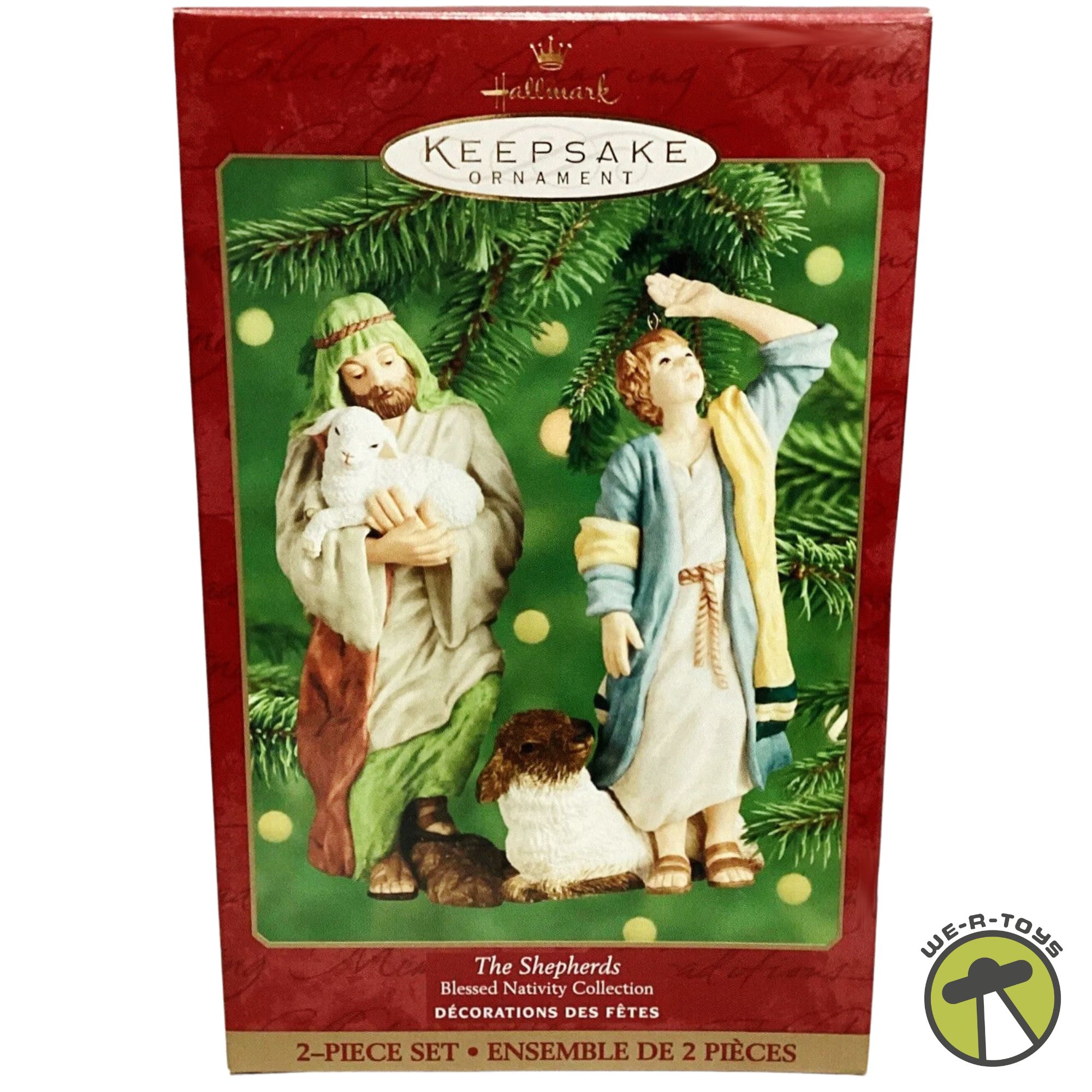 Hallmark Keepsake The Shepherds 2 Ornaments Blessed Nativity Collection ...