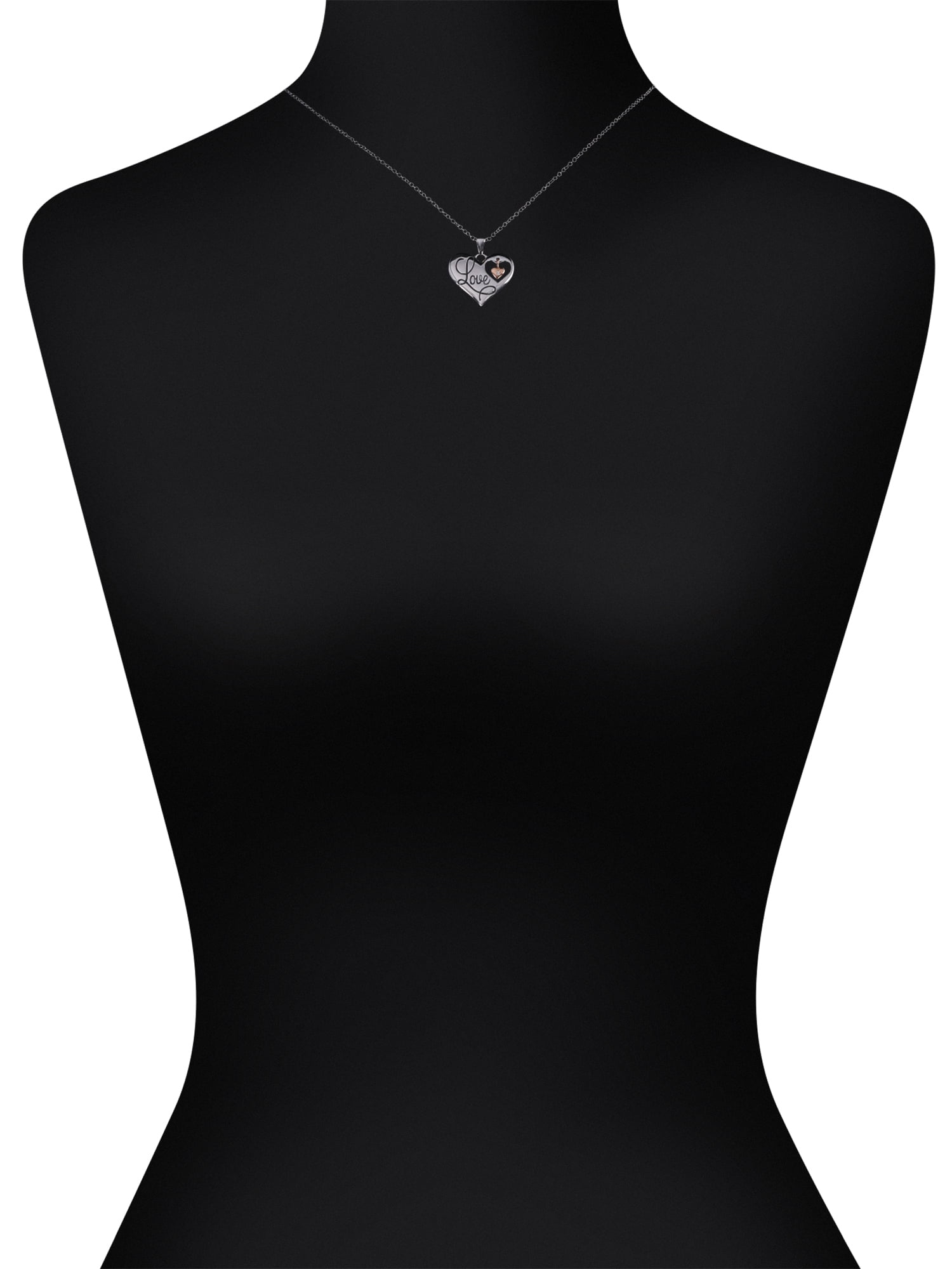Hallmark Keepsake Women's Heart Pendant Necklace 18" Rope Chain ...