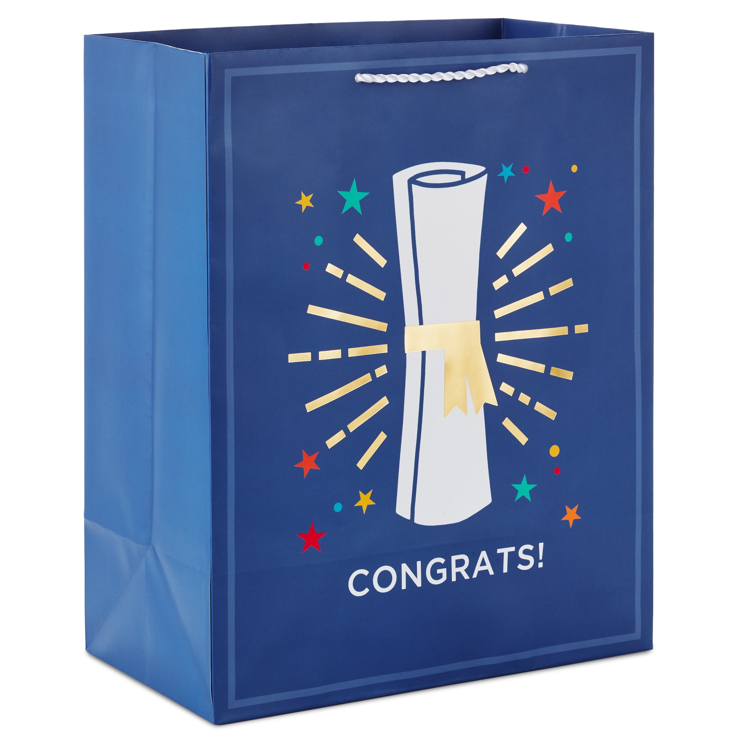 Hallmark Large Graduation Gift Bag (Congrats Diploma on Blue) - Walmart.com