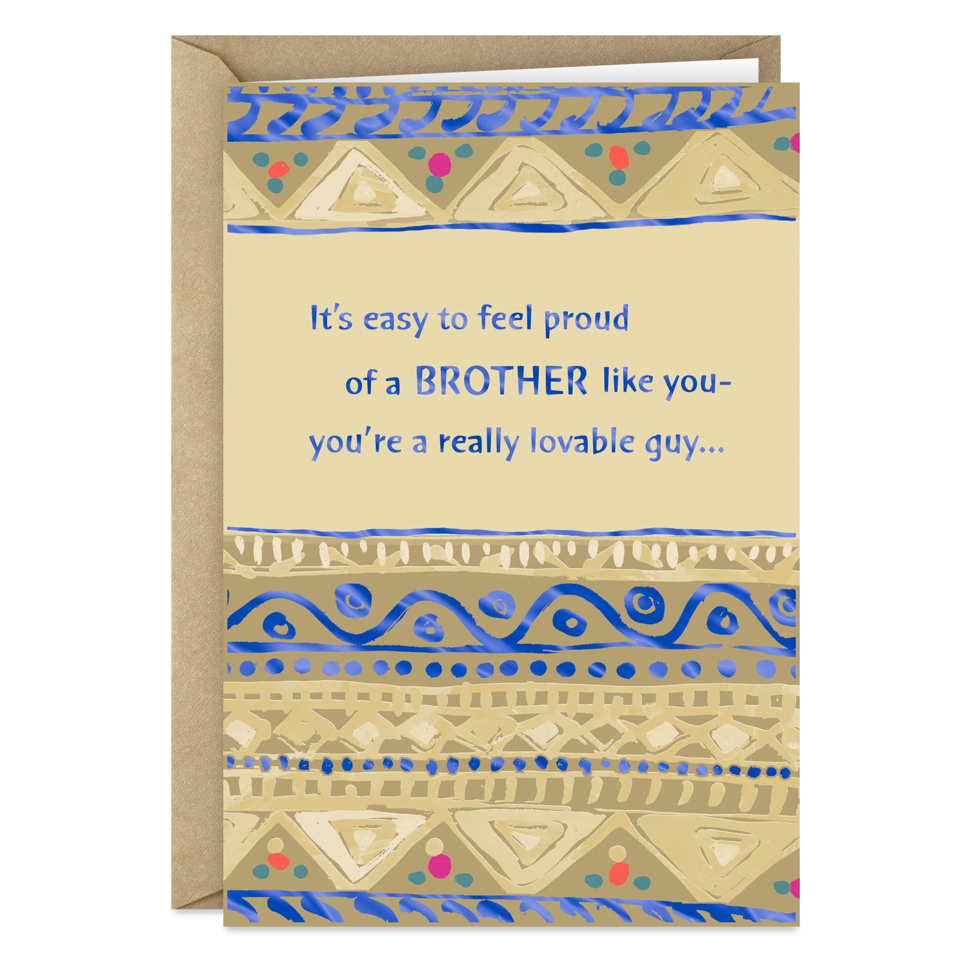 Hallmark Mahogany Birthday Card for Brother (Lovable Guy) - Walmart.com