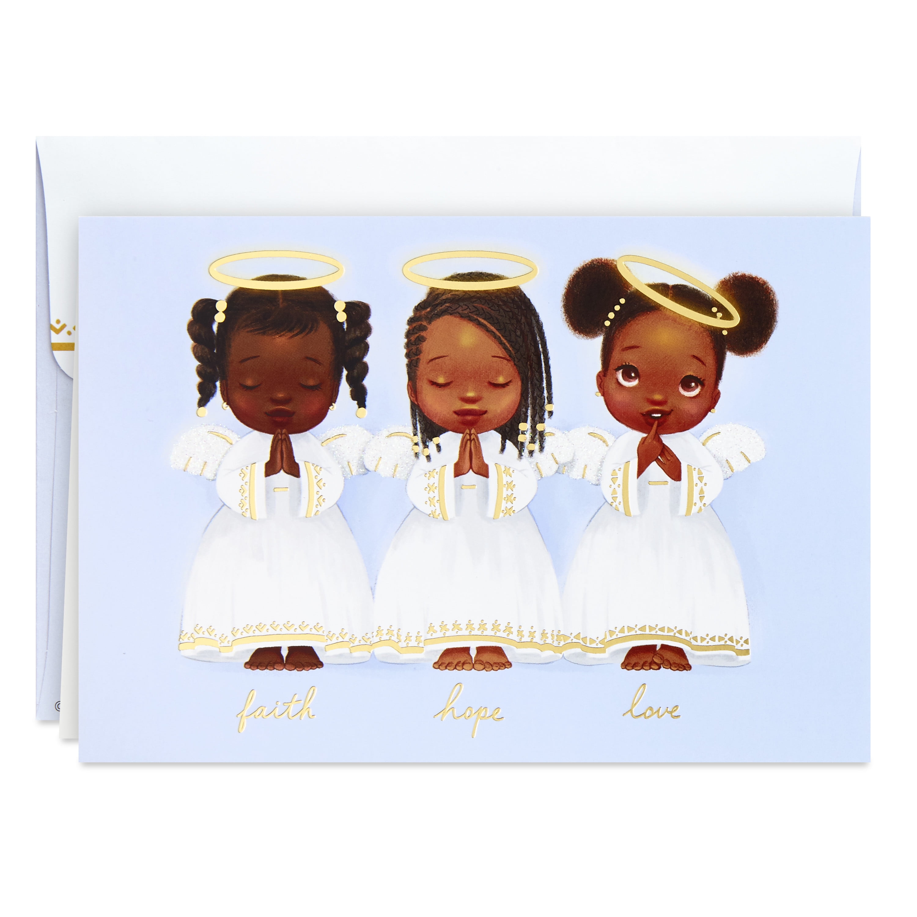 Hallmark Mahogany Boxed Christmas Cards, Three Angels (16 Cards and 17 ...