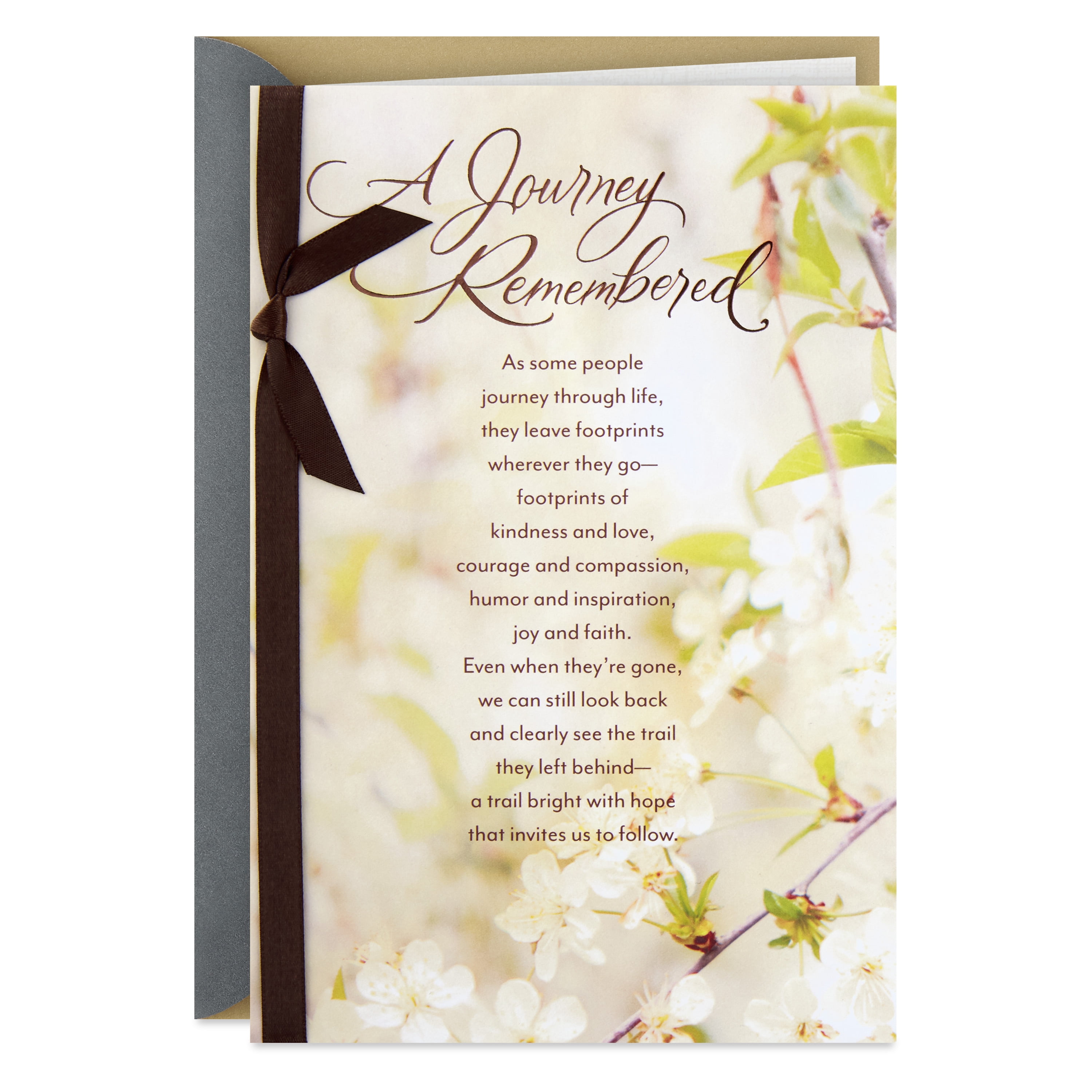 Hallmark Mahogany Religious Sympathy Greeting Card (They Leave ...