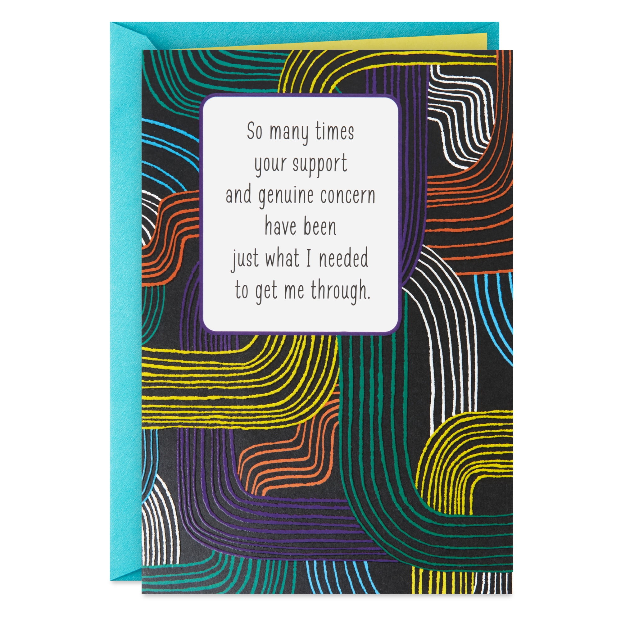Hallmark Mahogany Thank You Card (Grateful for Your Support and Concern ...