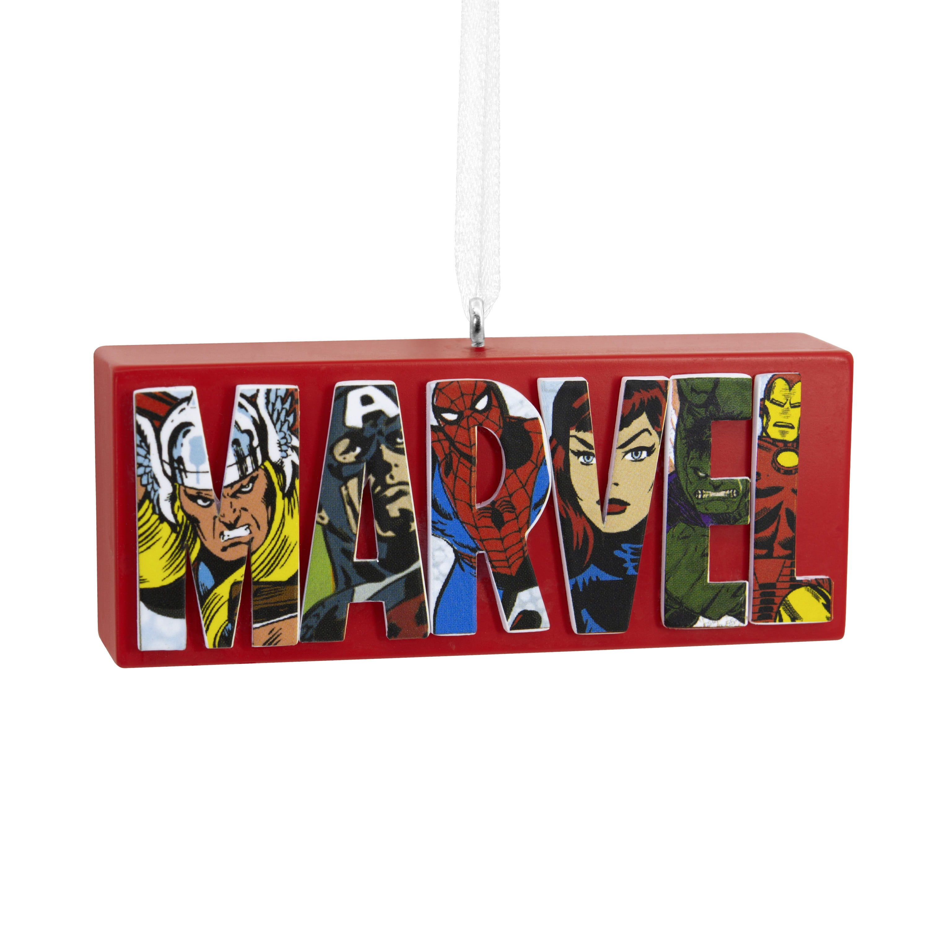 Hallmark Marvel Comics Heroes and Villains Logo Ornament, 0.18lbs ...
