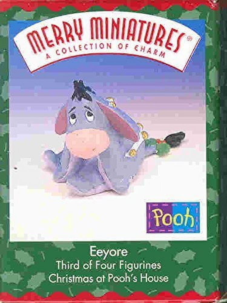 Hallmark Merry Miniatures Eeyore Christmas at Pooh's House Ornament ...