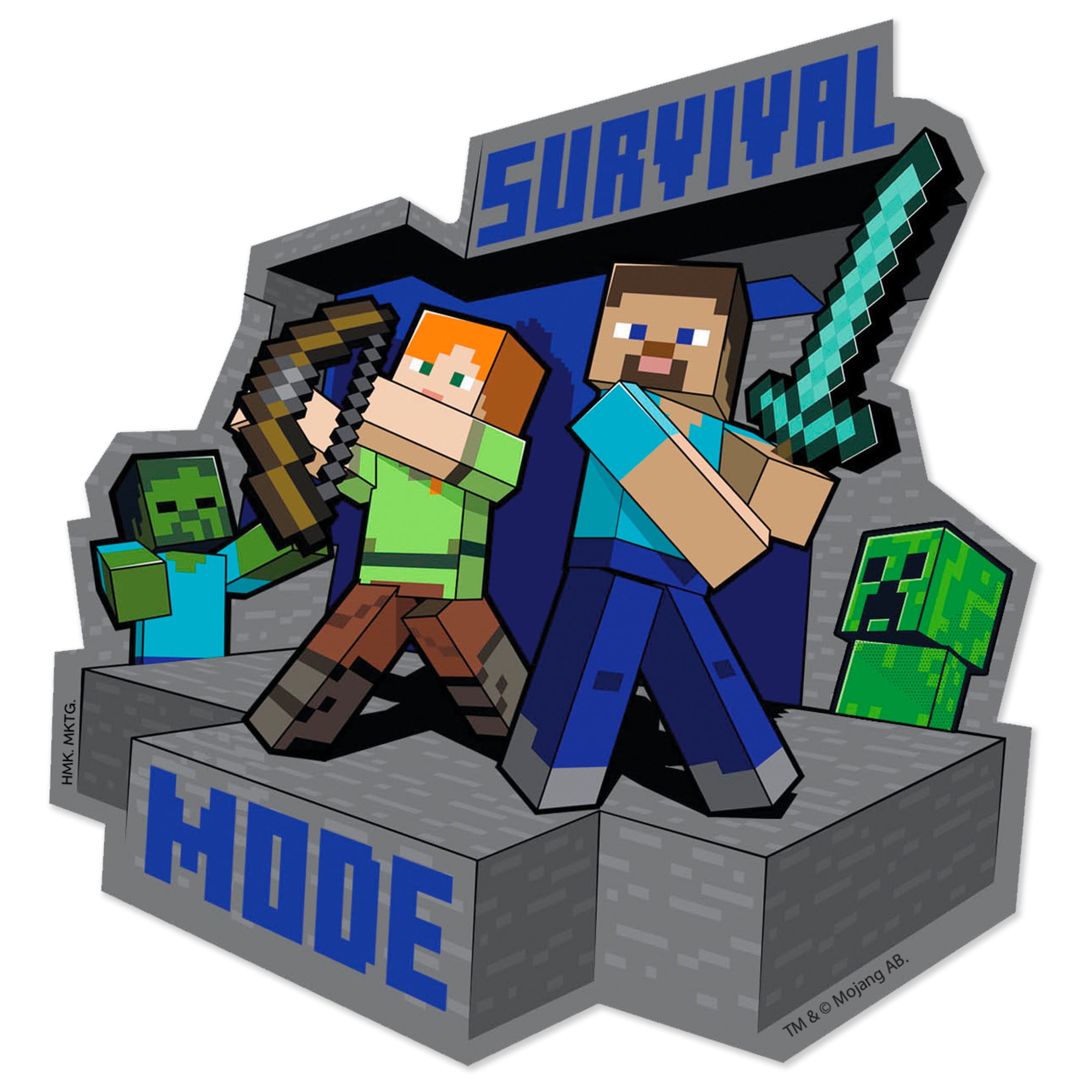 Hallmark Minecraft Vinyl Decal (Survival Mode) - Walmart.com