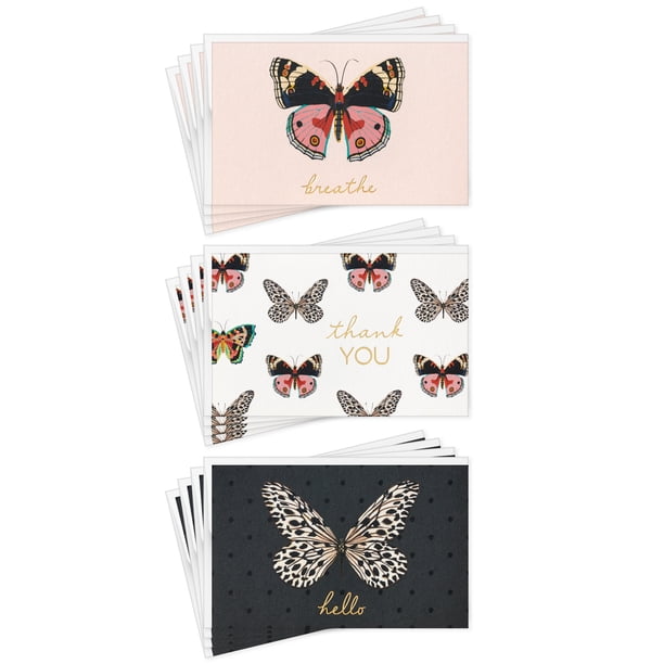 Hallmark Mini Cards (Butterfly Assortment), 12 ct. - Walmart Business ...