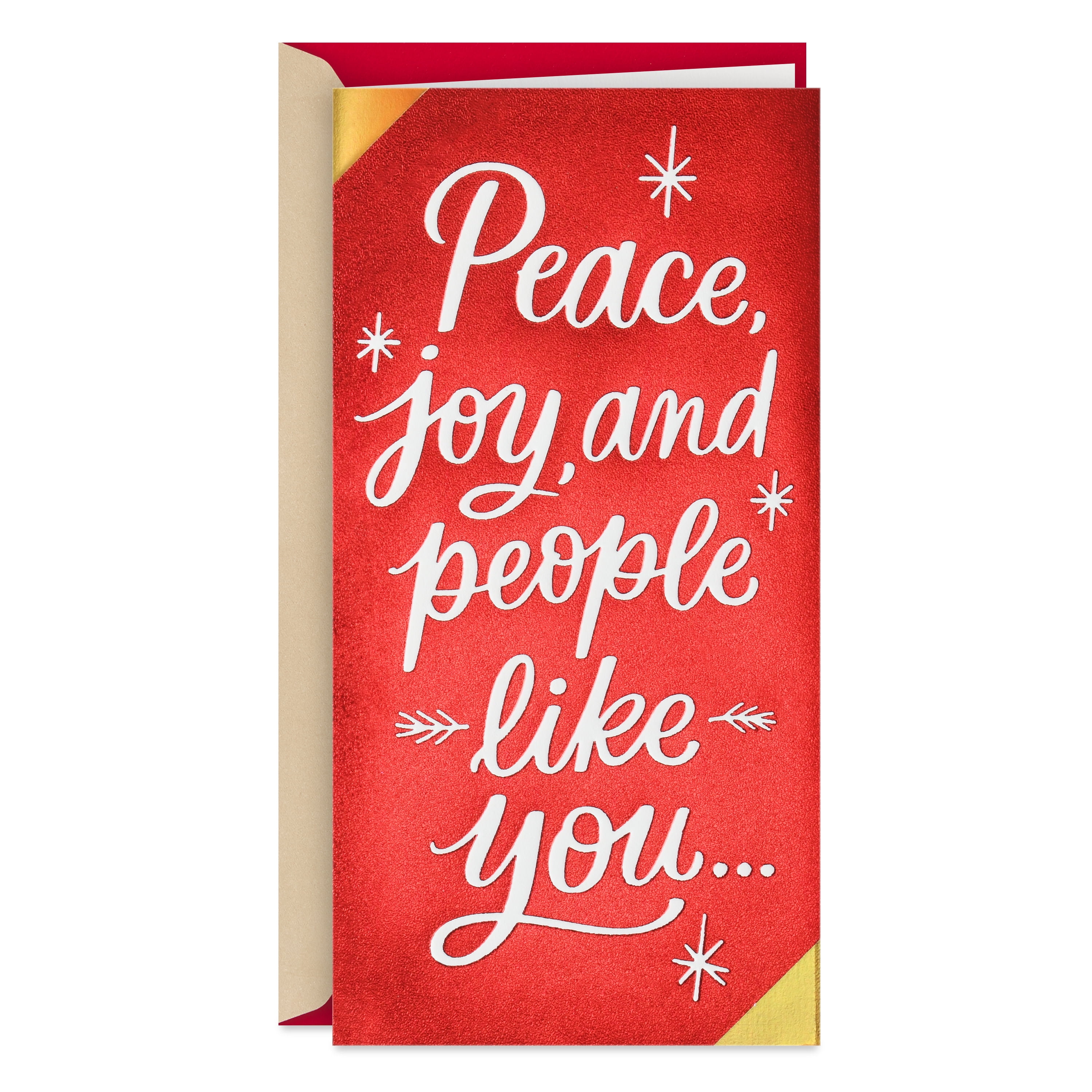 Hallmark Money Holder Christmas Card (Peace and Joy) - Walmart.com