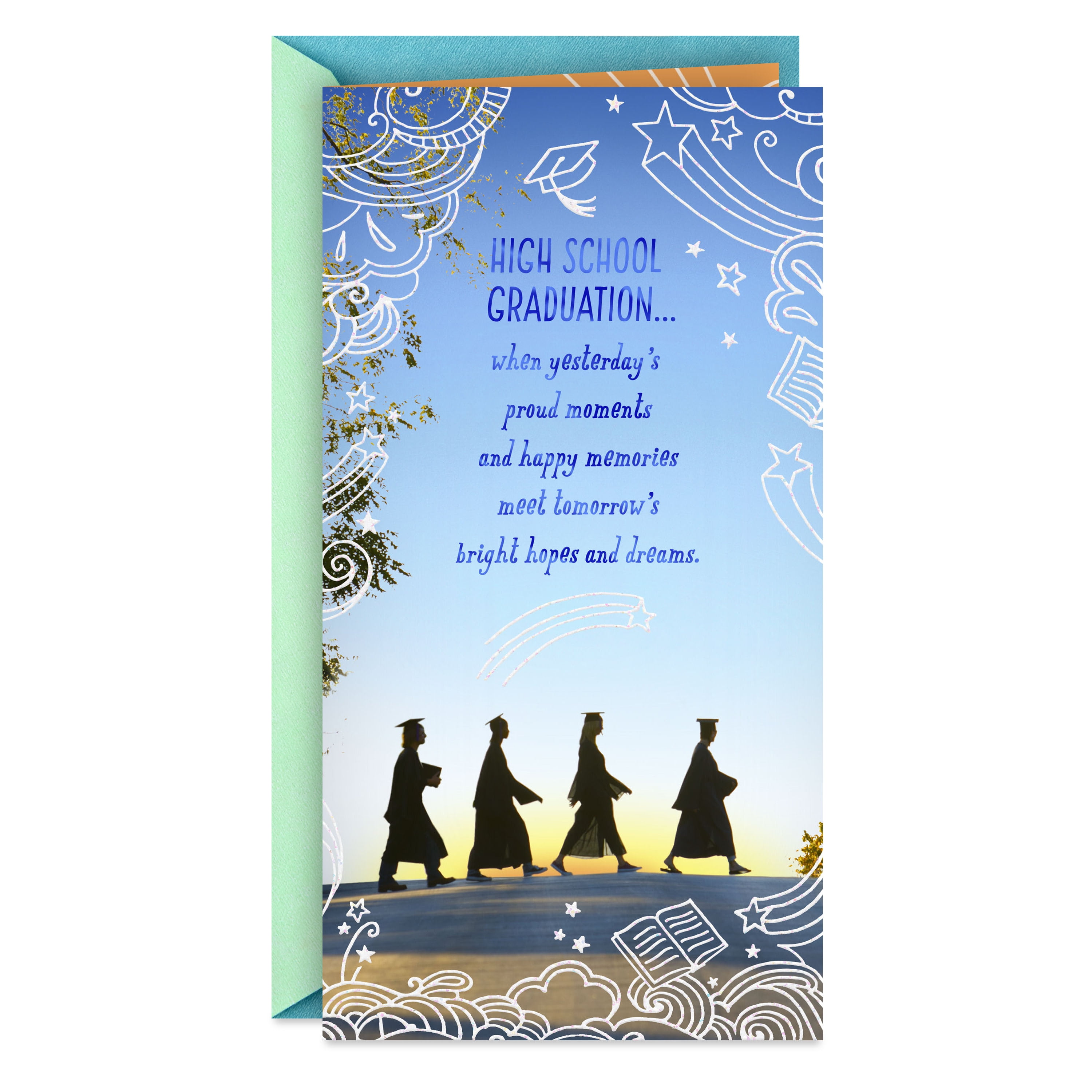Hallmark Money Holder High School Graduation Greeting Card (Bright ...
