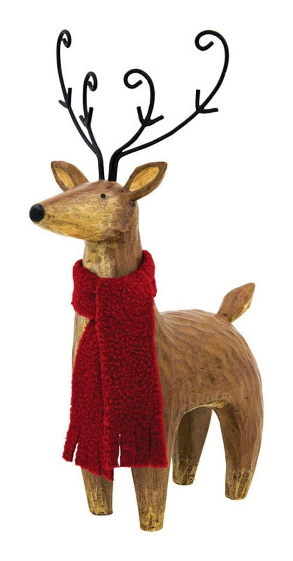 Hallmark Multicolored Woodland Deer with Scarf Christmas Decor ...