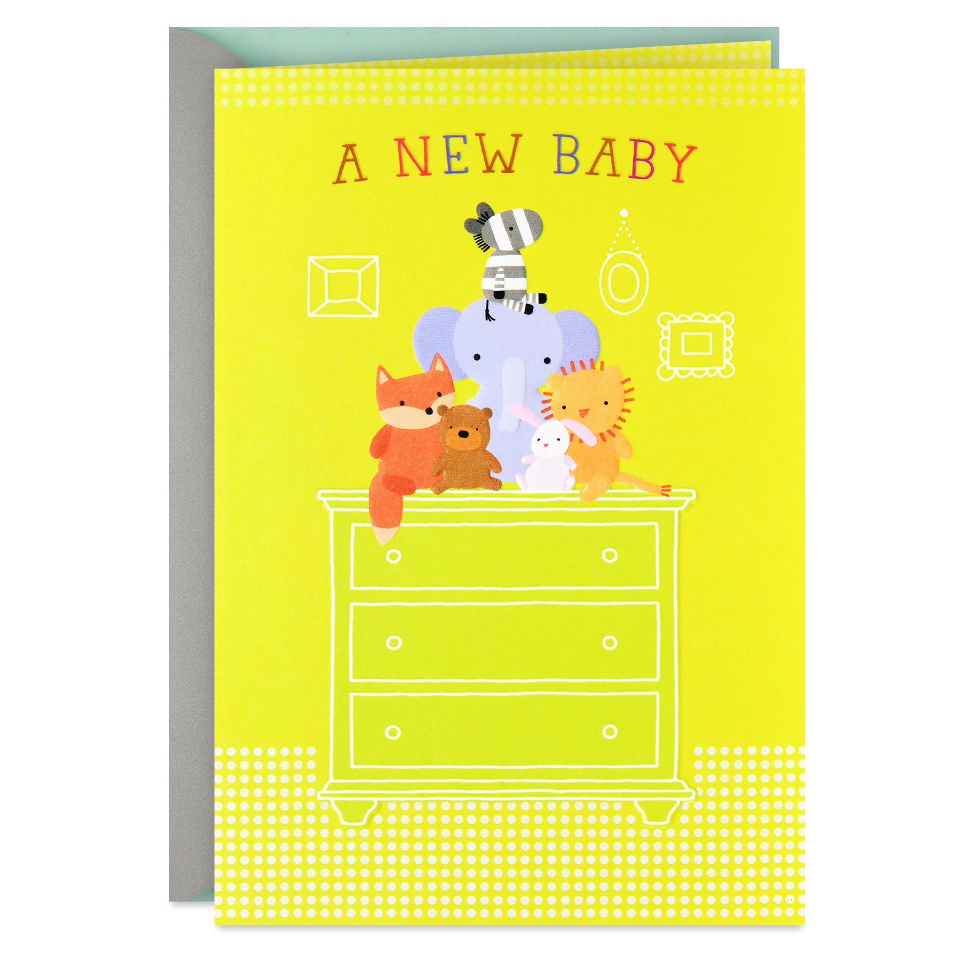Hallmark New Baby Card (Blessed With Love and Tiny Things) - Walmart.com