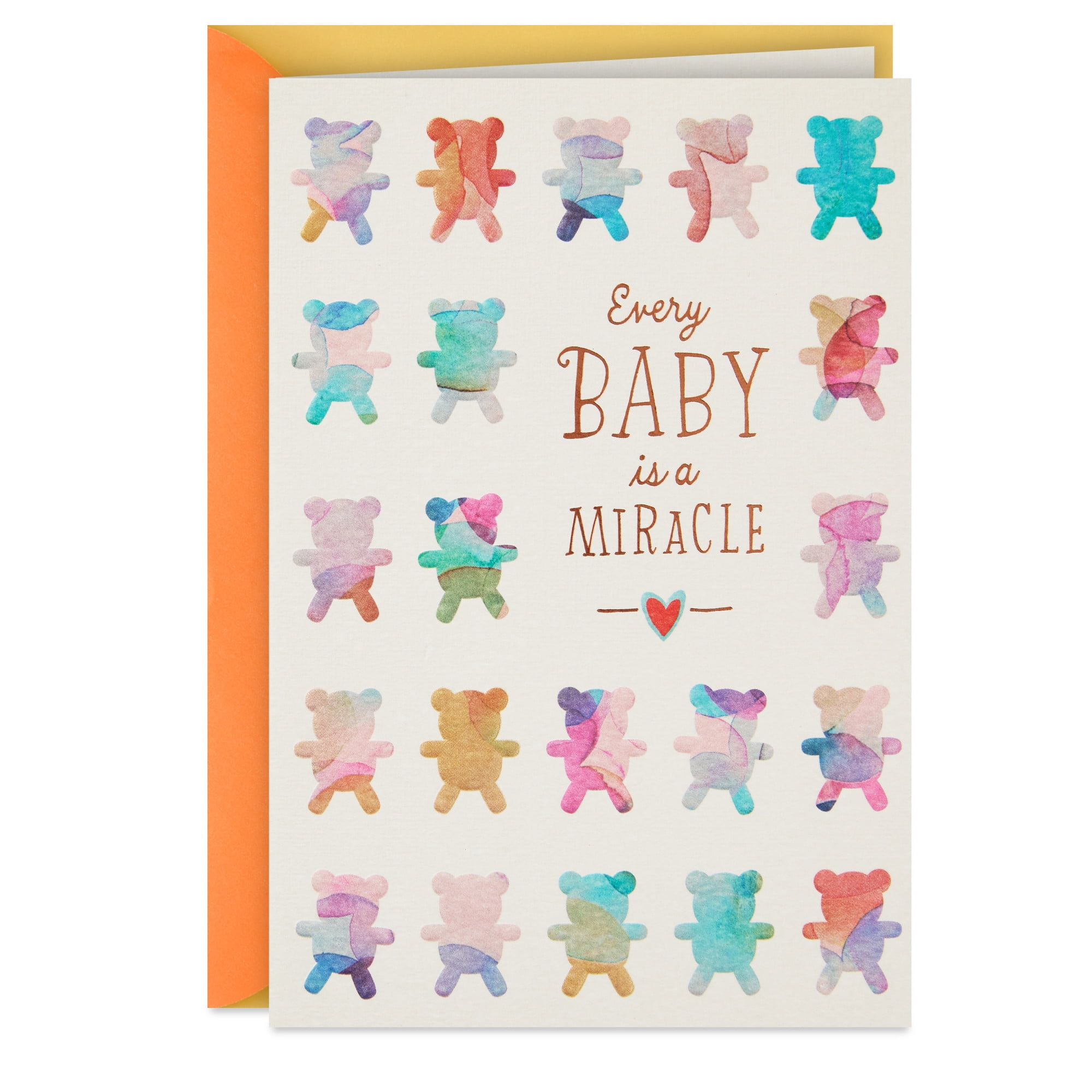 Hallmark New Baby Card (Every Baby Is a Miracle) - Walmart.com