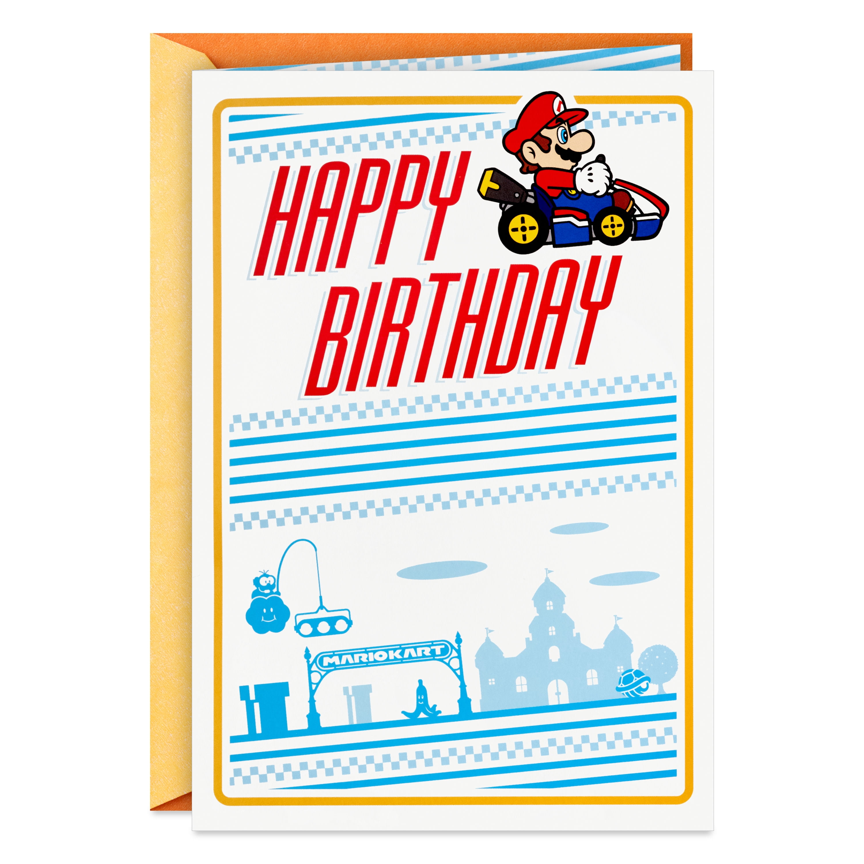 Hallmark Nintendo Mario Kart Birthday Greeting Card with Sound (First ...