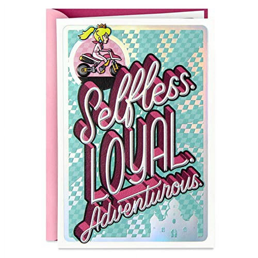 Hallmark Nintendo Mario Princess Peach Birthday Card (You're #1 ...