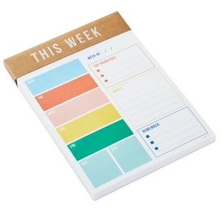 Weekly Planner Notepad 7x2.5 inch Weekly Calendar Label for Week Daily ...