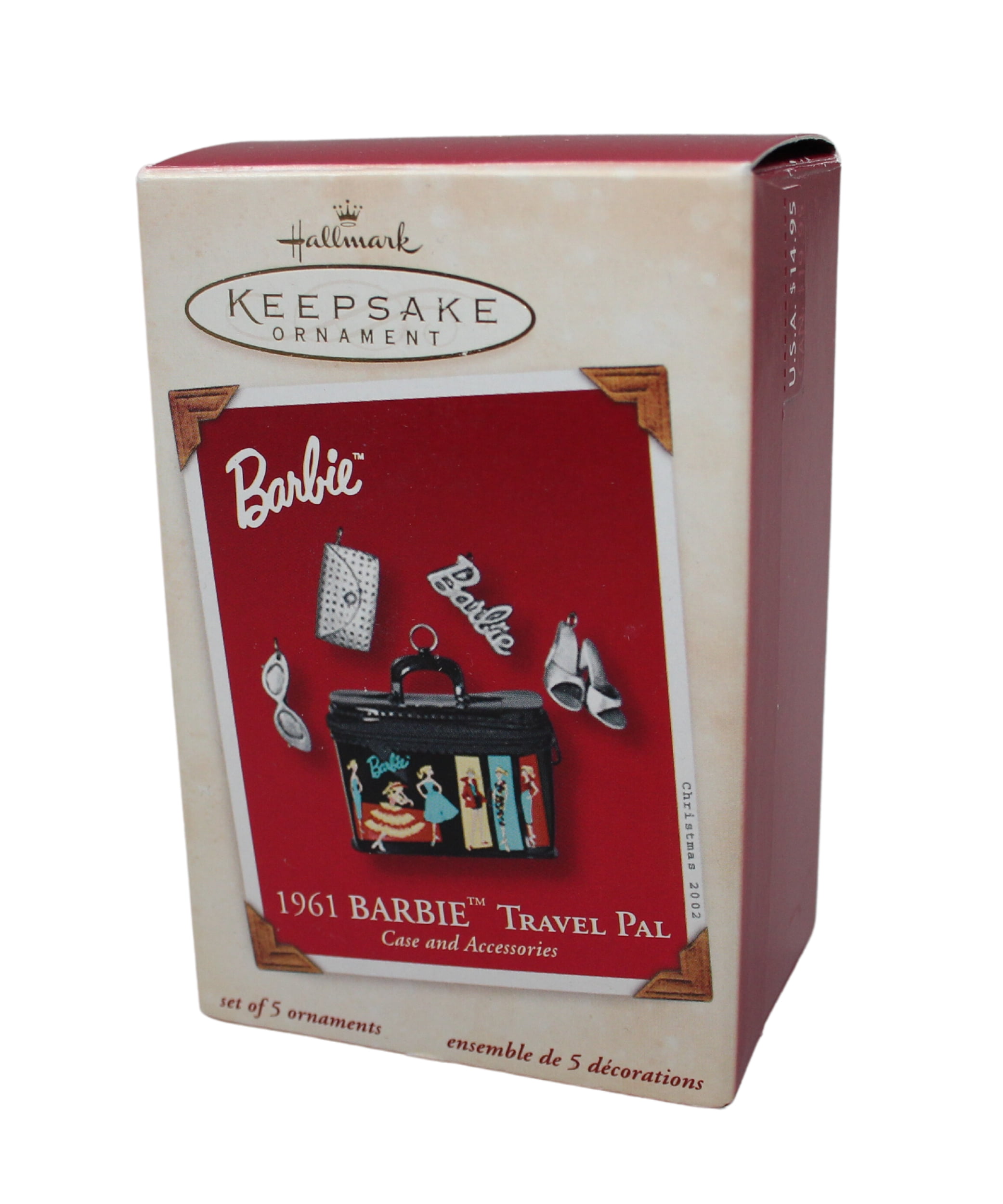 Hallmark Ornament: 2002 1961 Barbie Travel Pal | QX8293 | Barbie ...