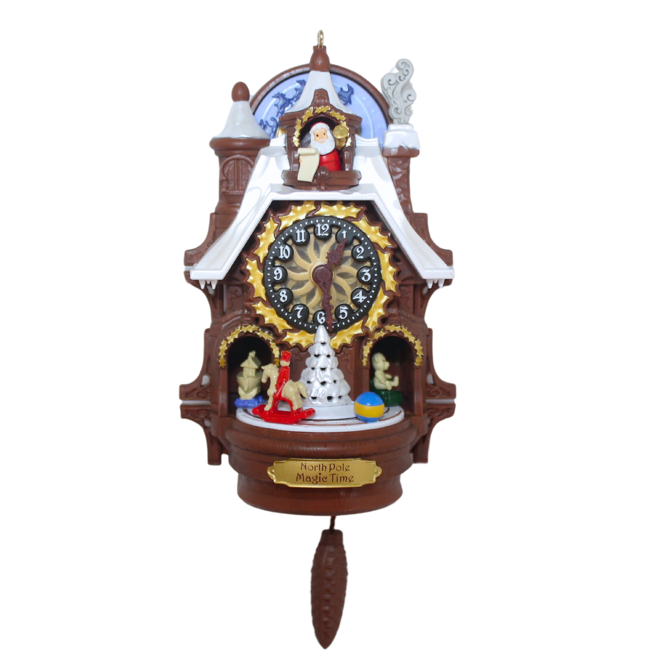Hallmark Ornament: 2015 Santa's Magic Cuckoo Clock | QGO1367 - Walmart.com