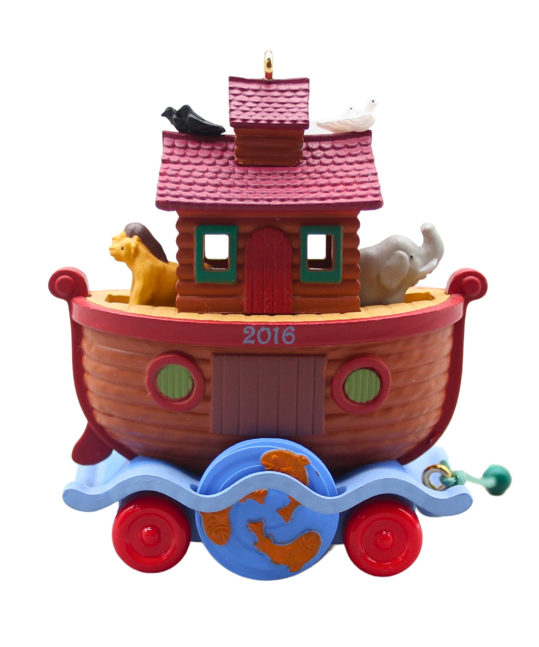 Hallmark Ornament: 2016 Santa Certified Noah's Ark | QX9081 - Walmart.com