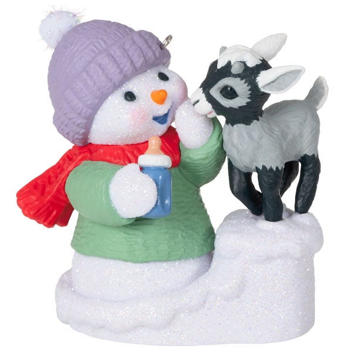 Hallmark Ornament 2021 Snow Buddies #24 - with Baby Goat - Walmart.com